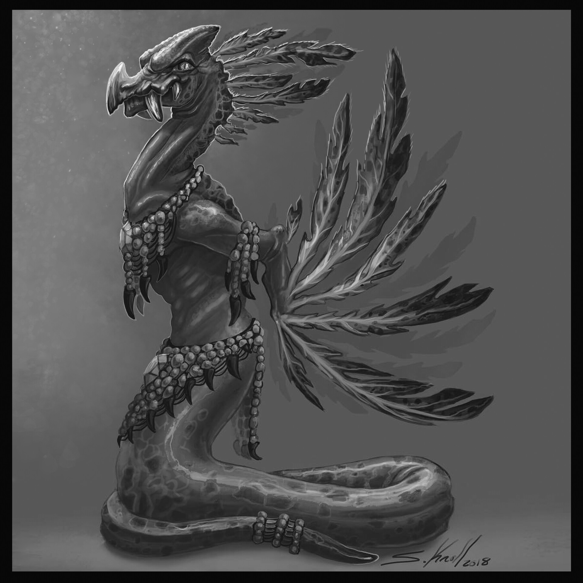 ArtStation - Creature Concept Quetzalcoatl