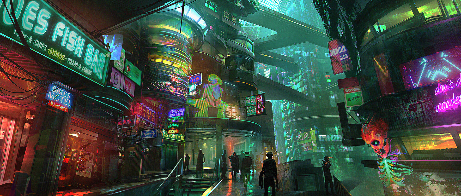 ArtStation - Moon City：Water Crane