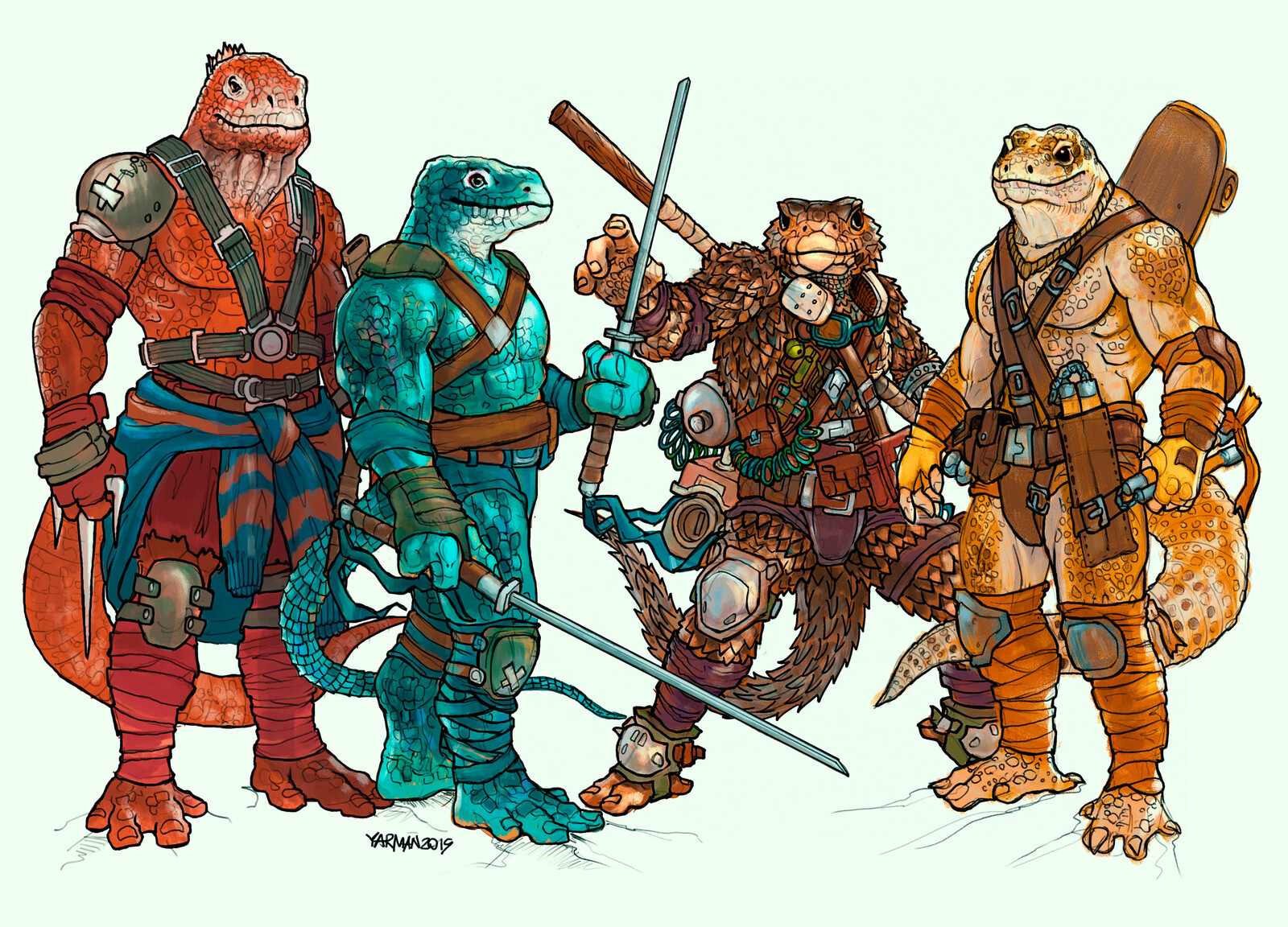 Roo Yarman - Teenage Mutant Ninja Lizards