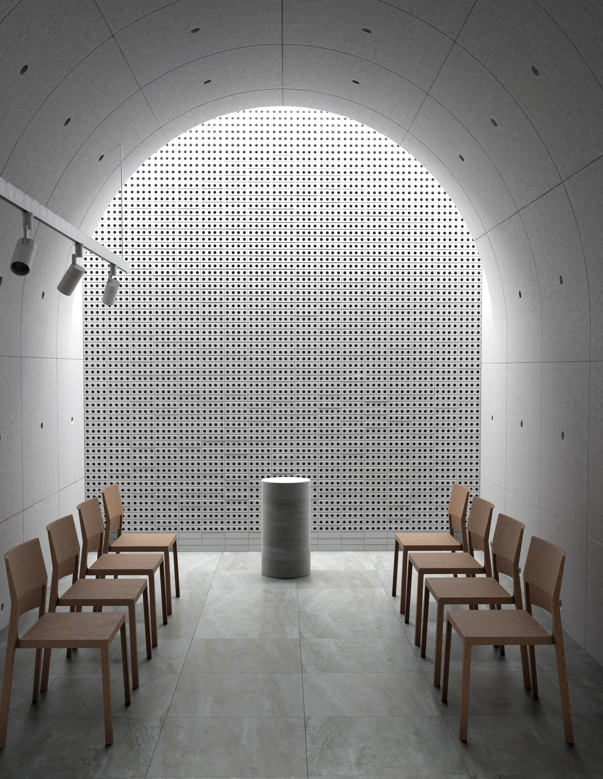 ArtStation - New Crematorium - Ceremony Hall | Study