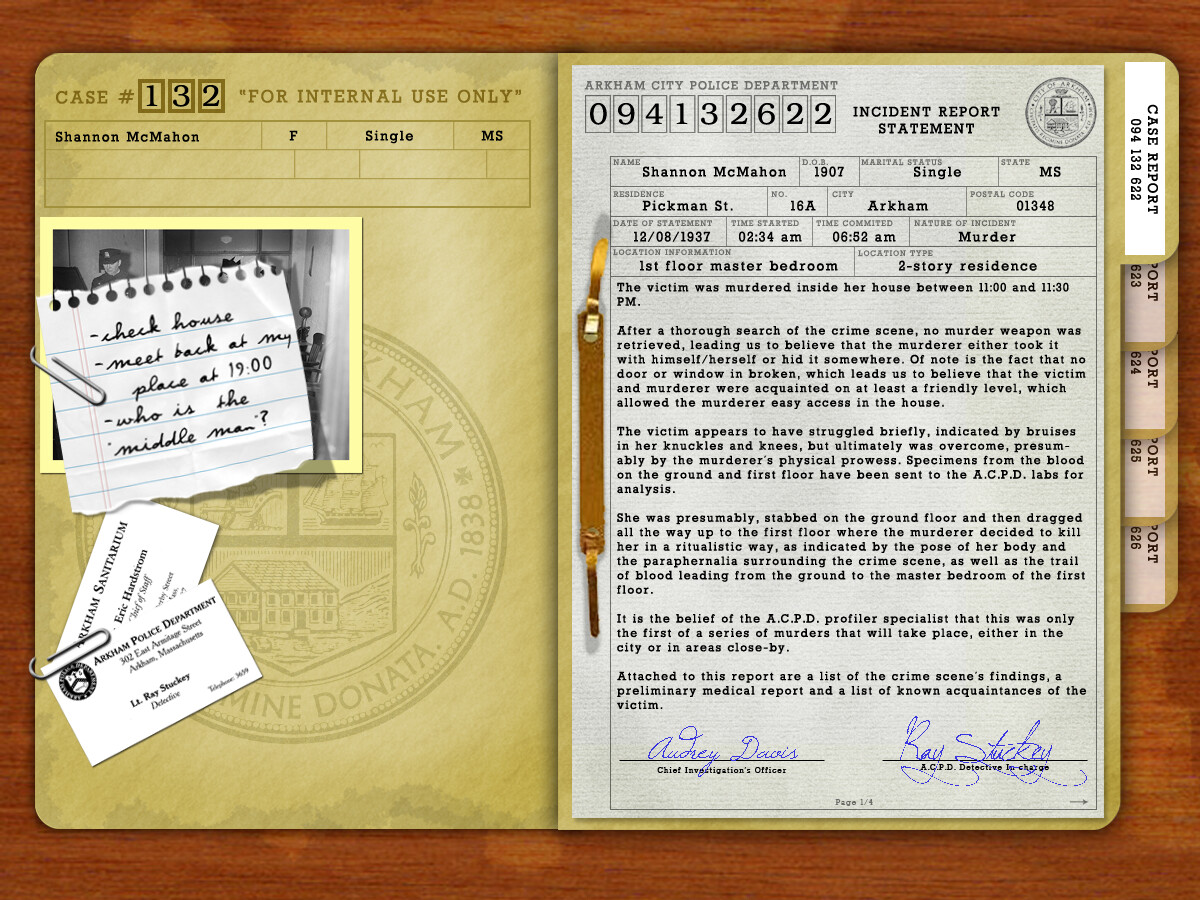 Athanasios Petrovich - Untitled Investigation Game