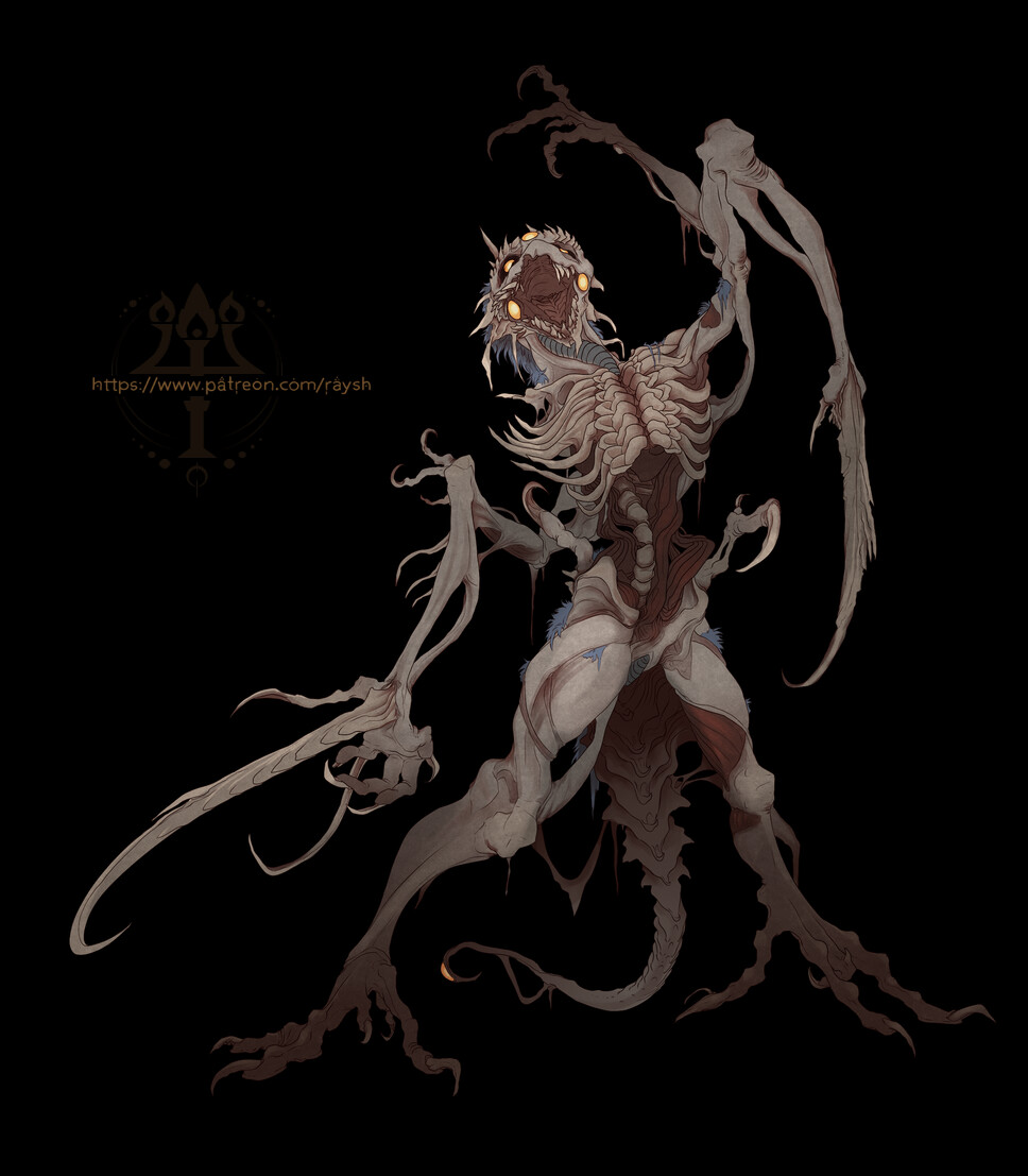 ArtStation - [comm] Sergal-based necromorph
