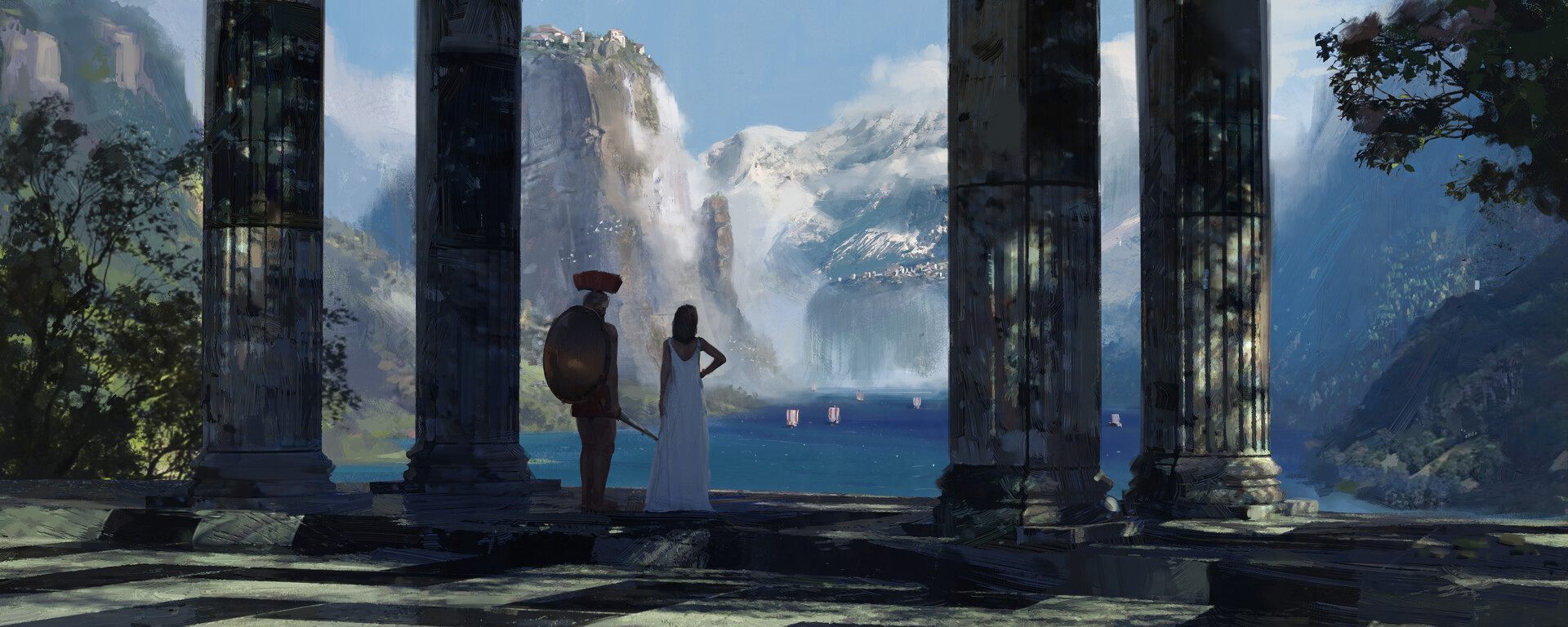 ArtStation - View from the temple