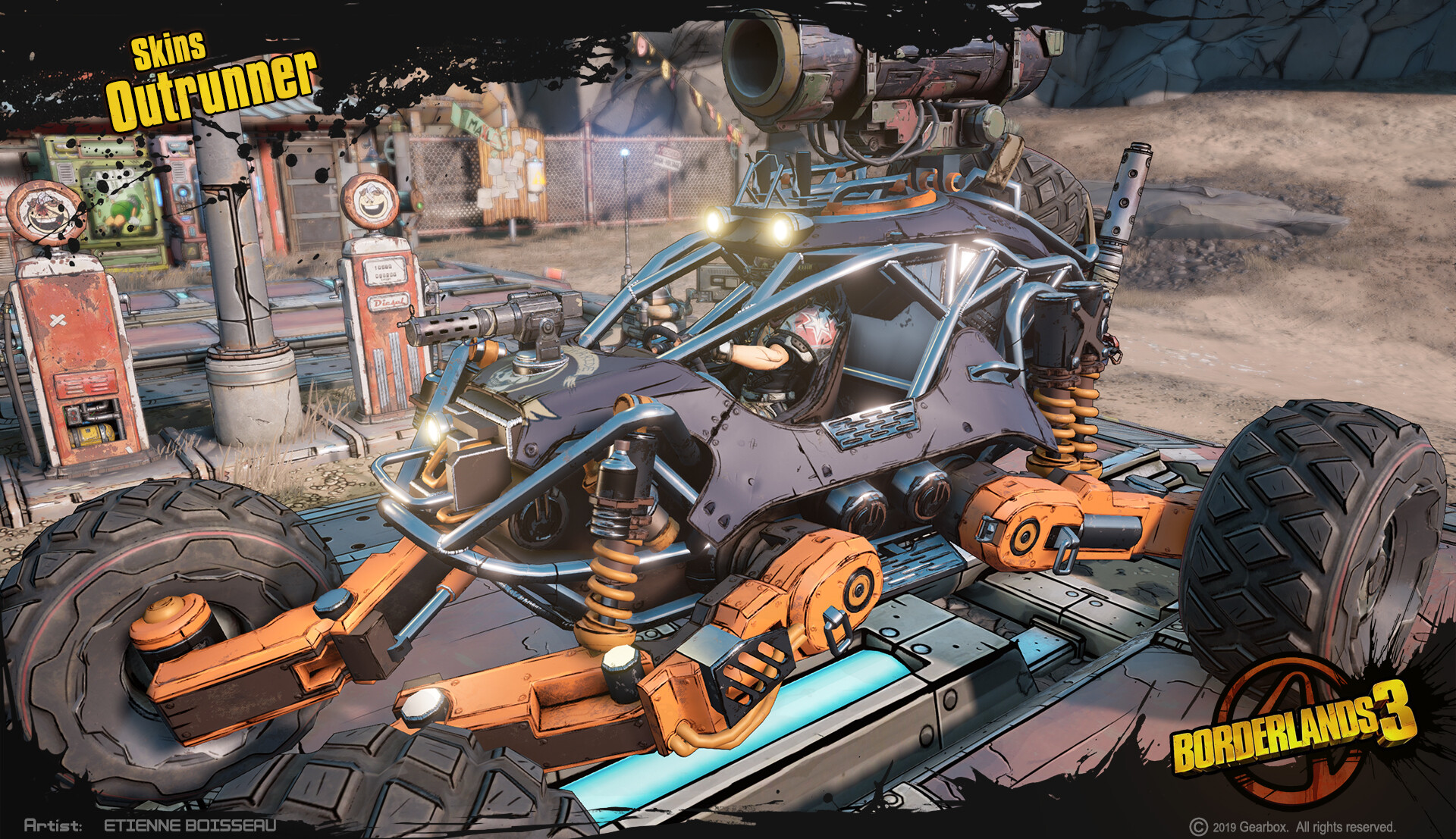 Etienne Boisseau - Borderlands 3 Outrunner Skins