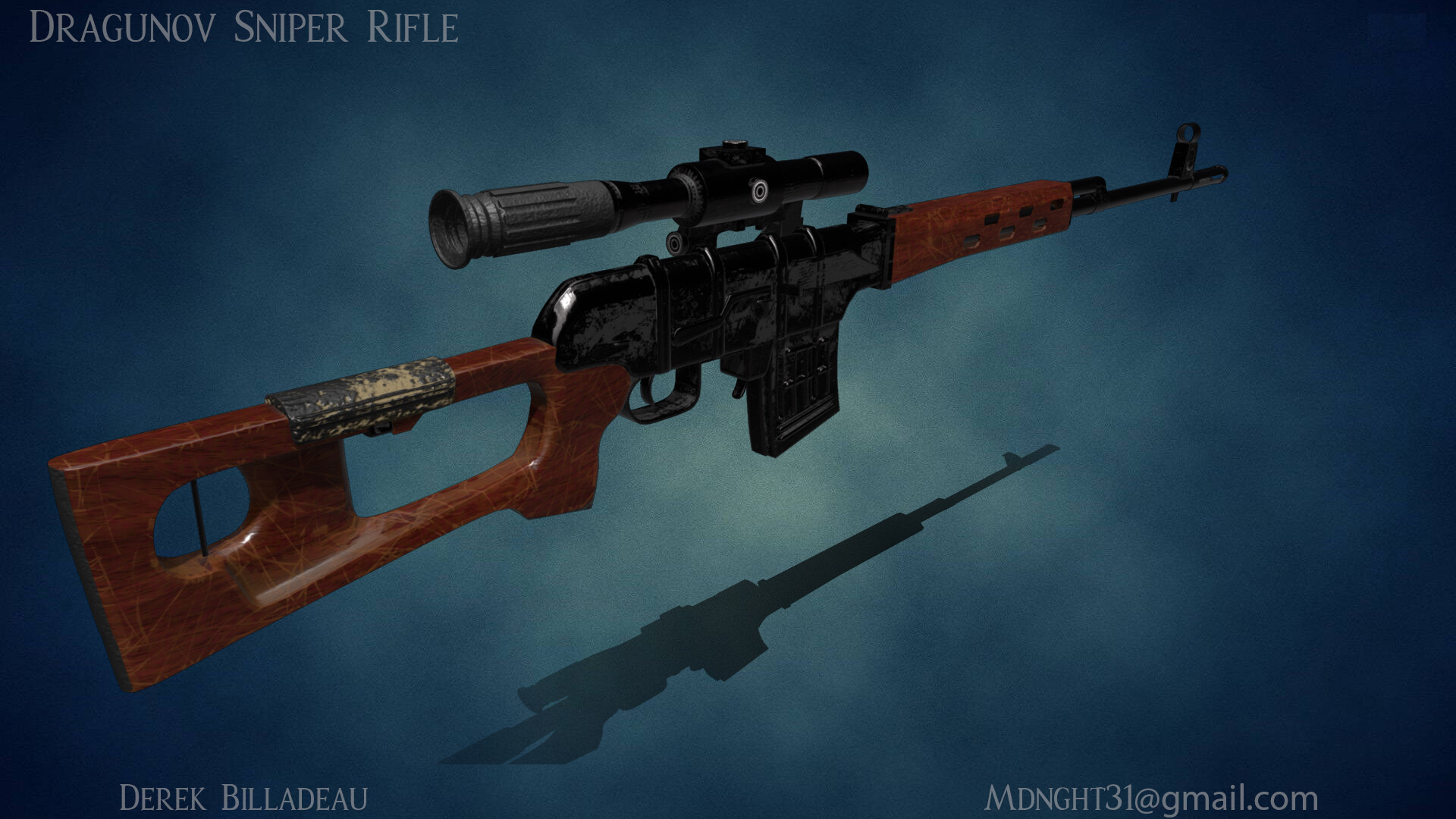 ArtStation - Dragunov Sniper Finished