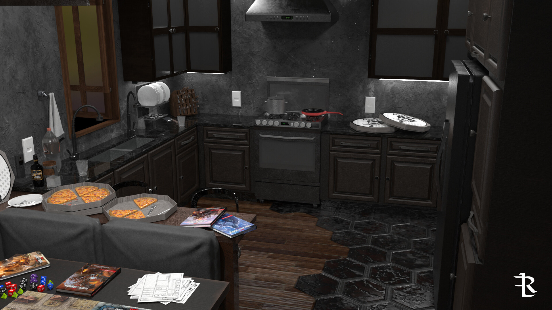 ArtStation - Maya Kitchen Study + Product design