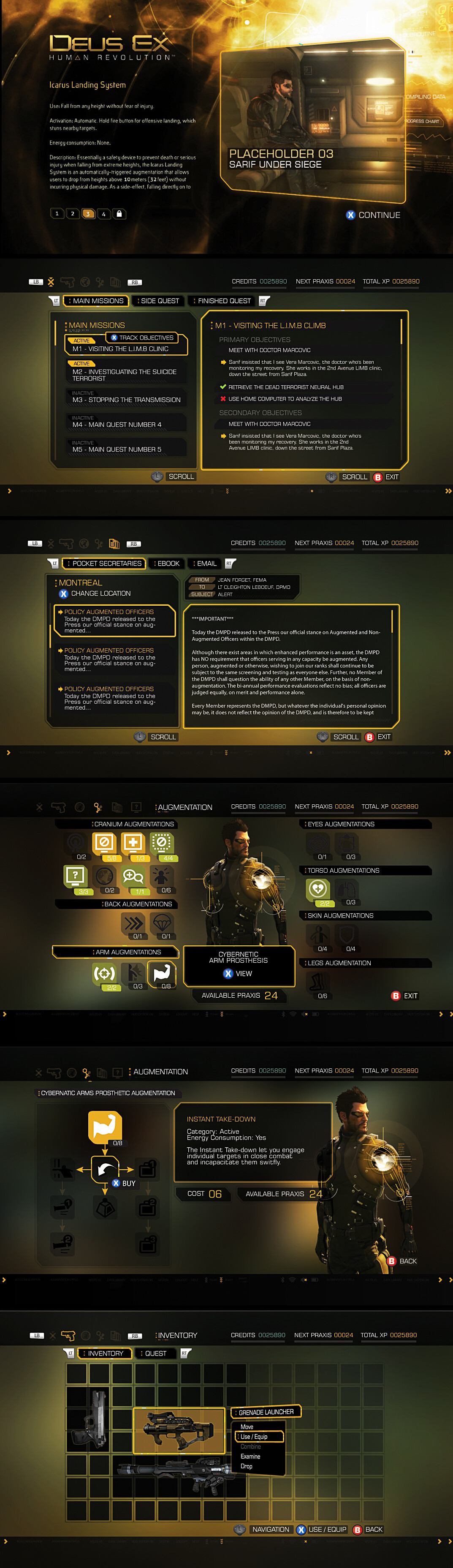 Eric Bellefeuille - Deus Ex - GUI Research