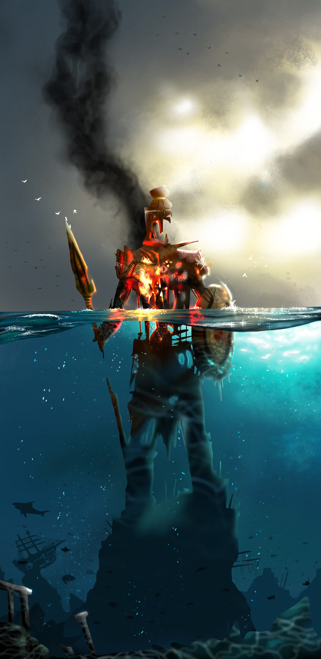 ArtStation - Statue by the sea