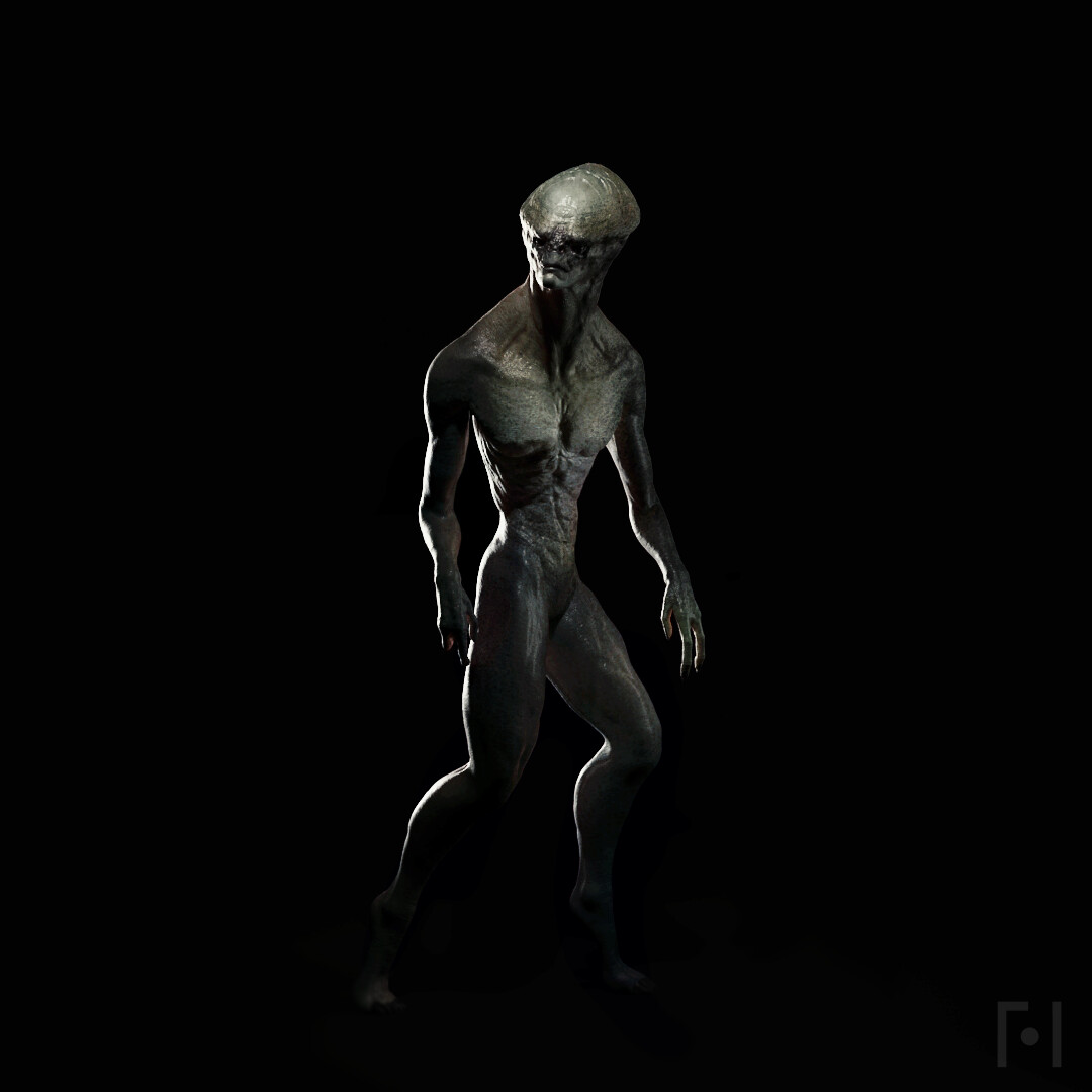 Fabian Huwel - Biped Alien Concept