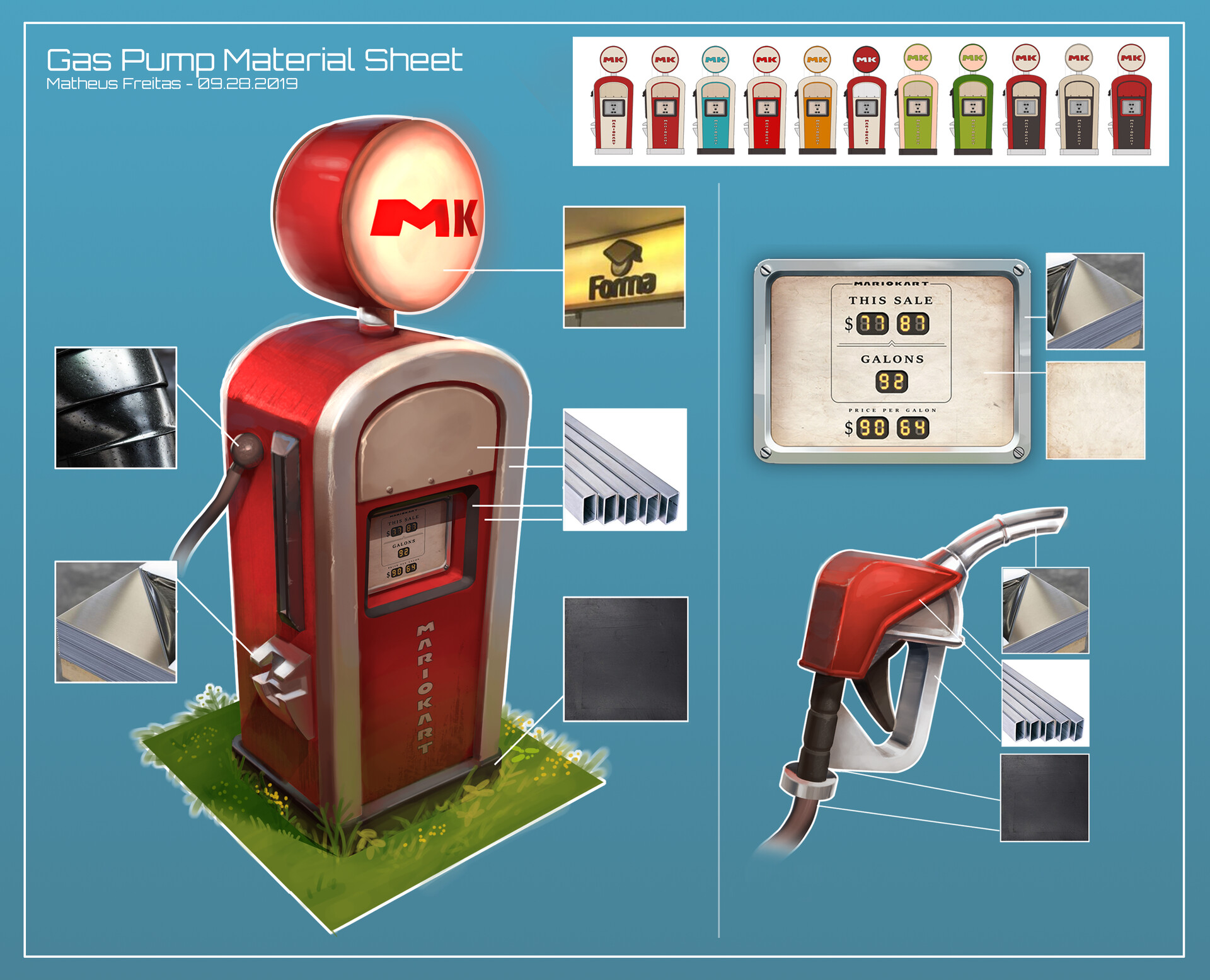 ArtStation - Mario Kart Gas Pump