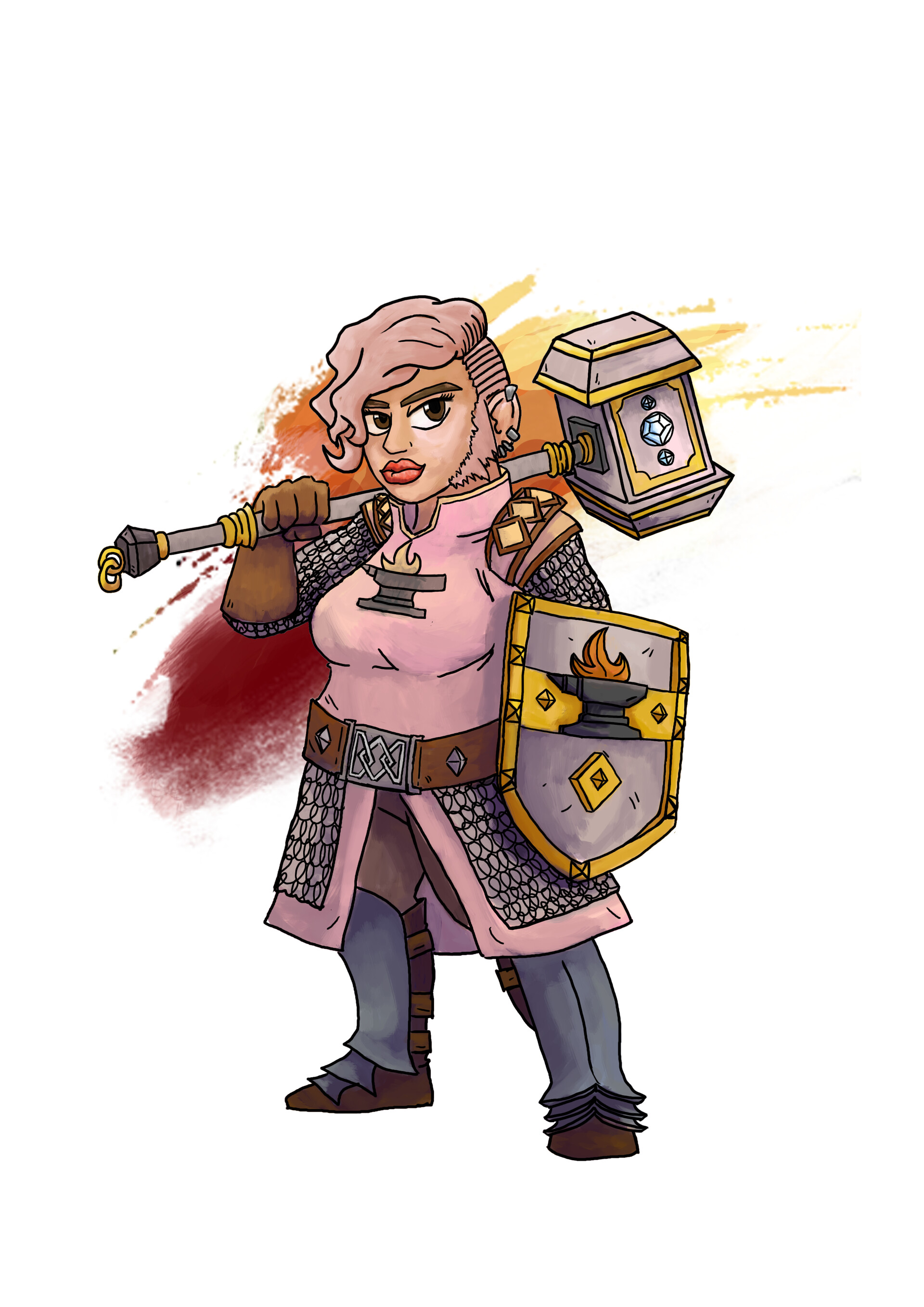 ArtStation - Dwarf Forge Cleric