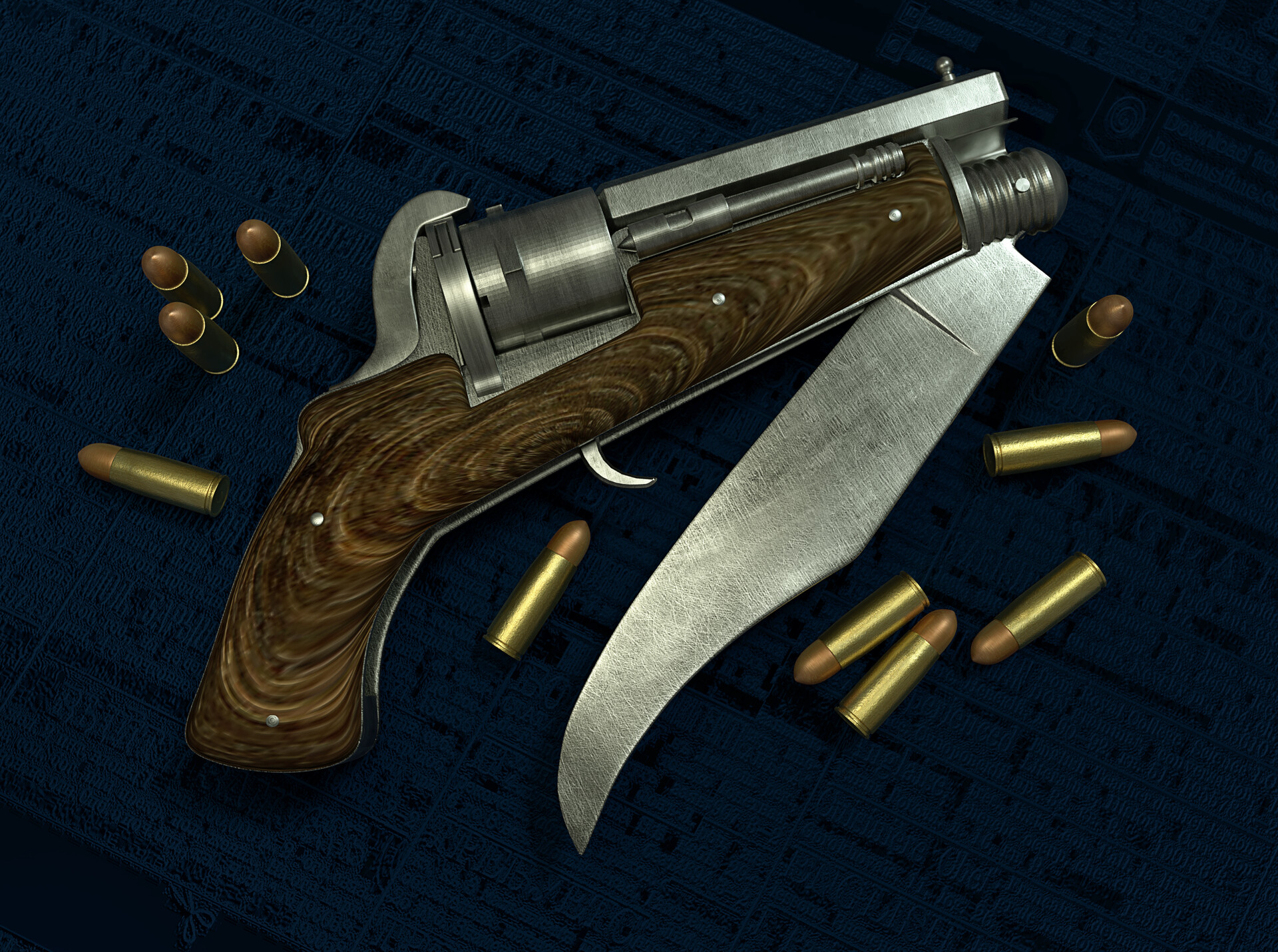 ArtStation - revolver - knife