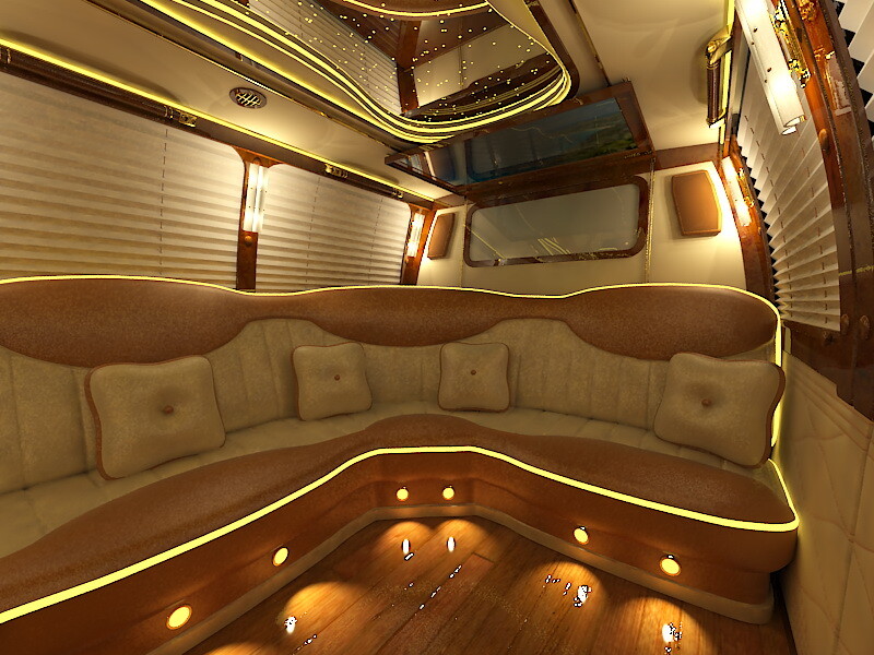 Luxury Bus Interior Design