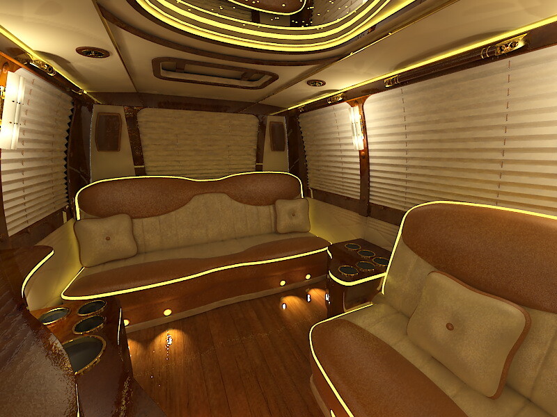 Luxury Bus Interior Design
