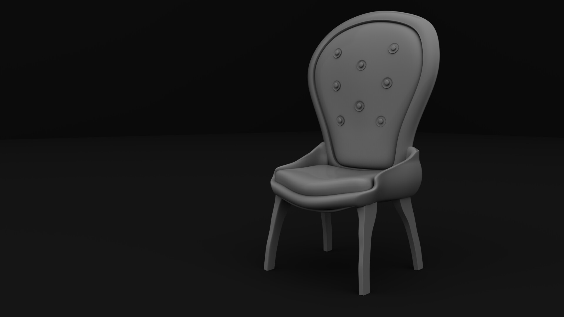 ArtStation - Chair with Curved Back