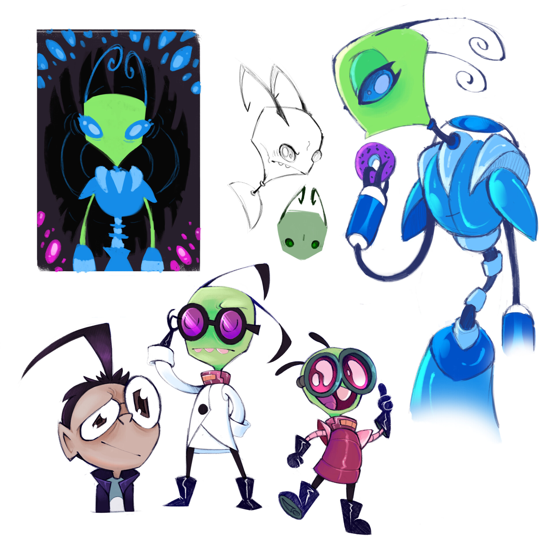 ArtStation - Invader Zim Sketchbook 1