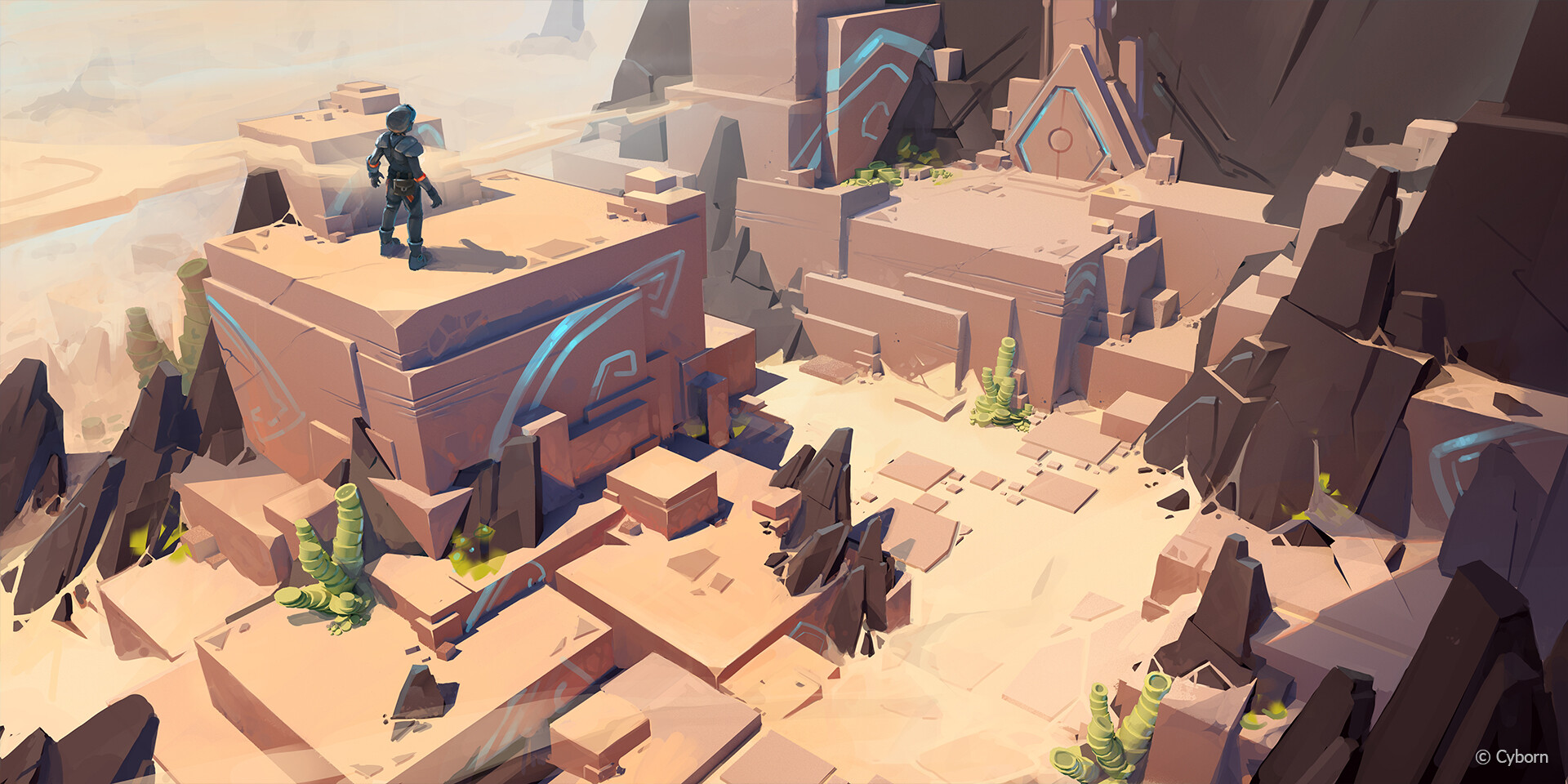 ArtStation - Stylised DesertLevel Design
