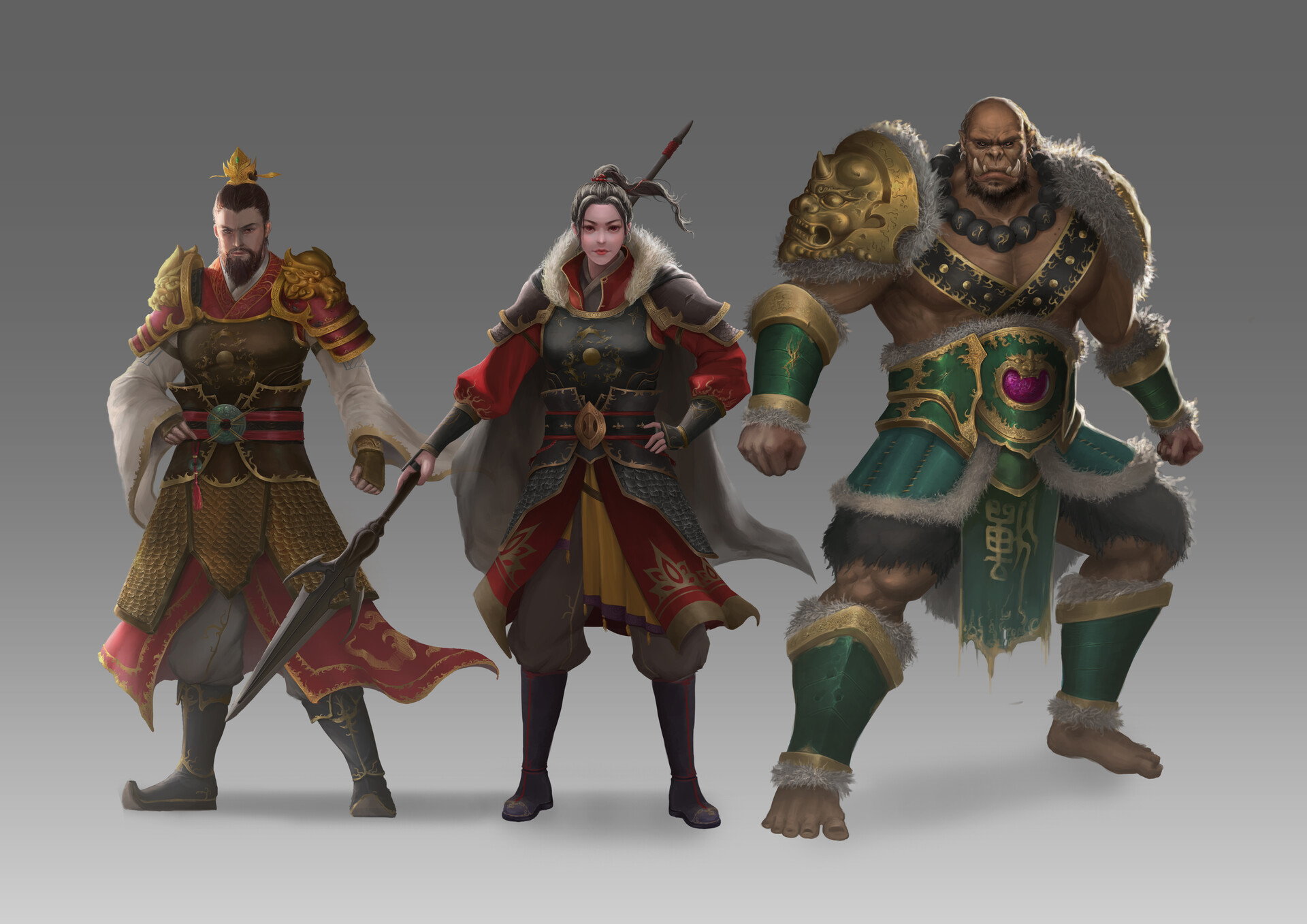 ArtStation - chinese ancient chracter