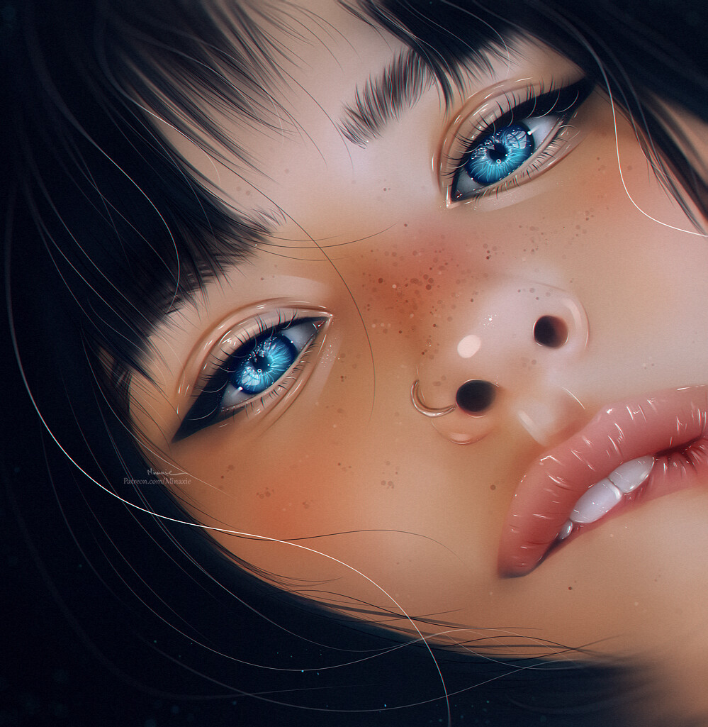 ArtStation - Blue eyes
