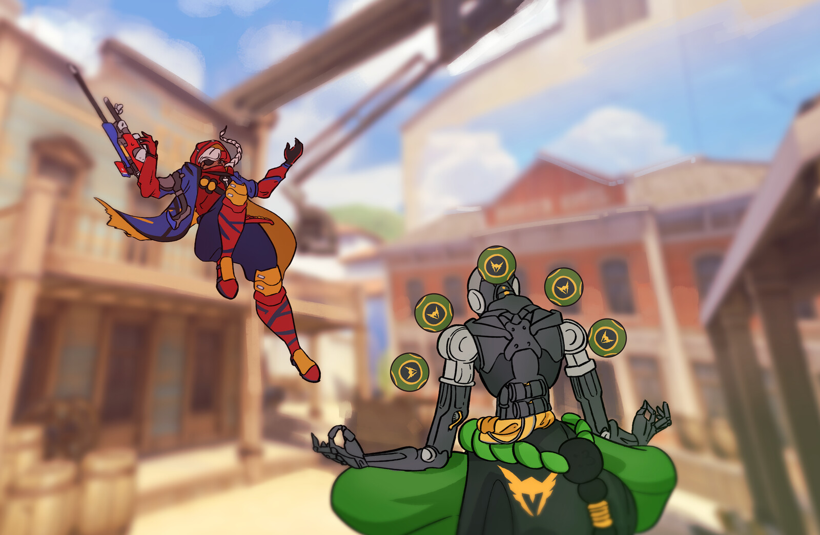 Robbie Derosa - Commissioned work for Paris Eternal (Stage 4 Overwatch ...