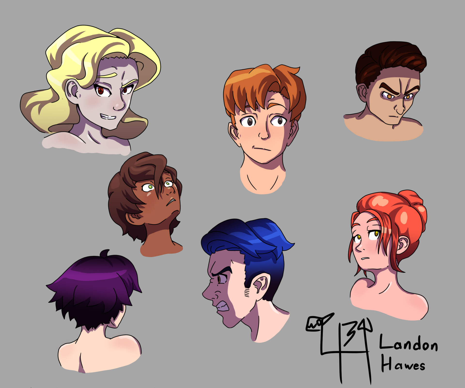 ArtStation - Multiple Faces 2: hairstyles