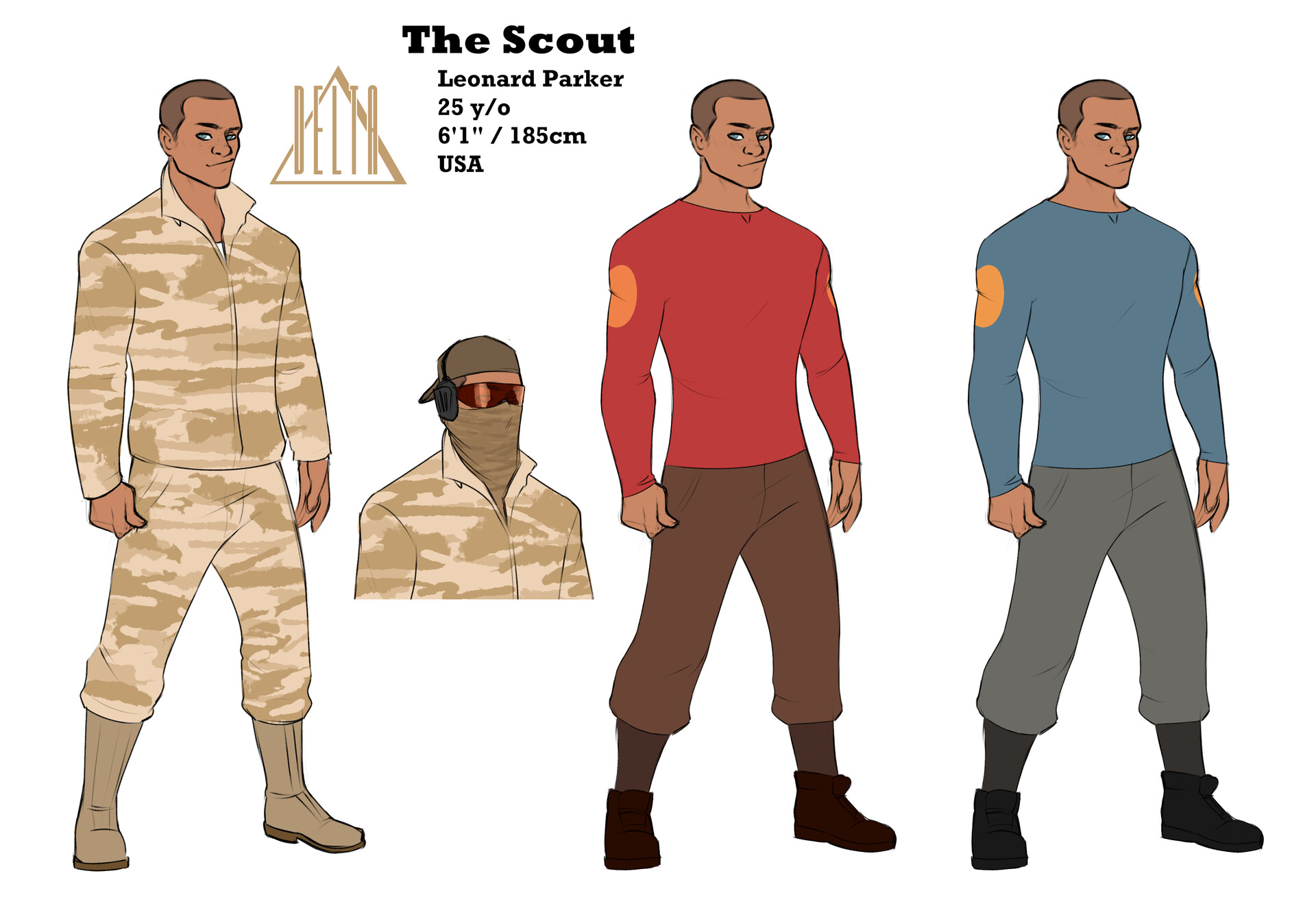 ArtStation - Delta Team Original Character References