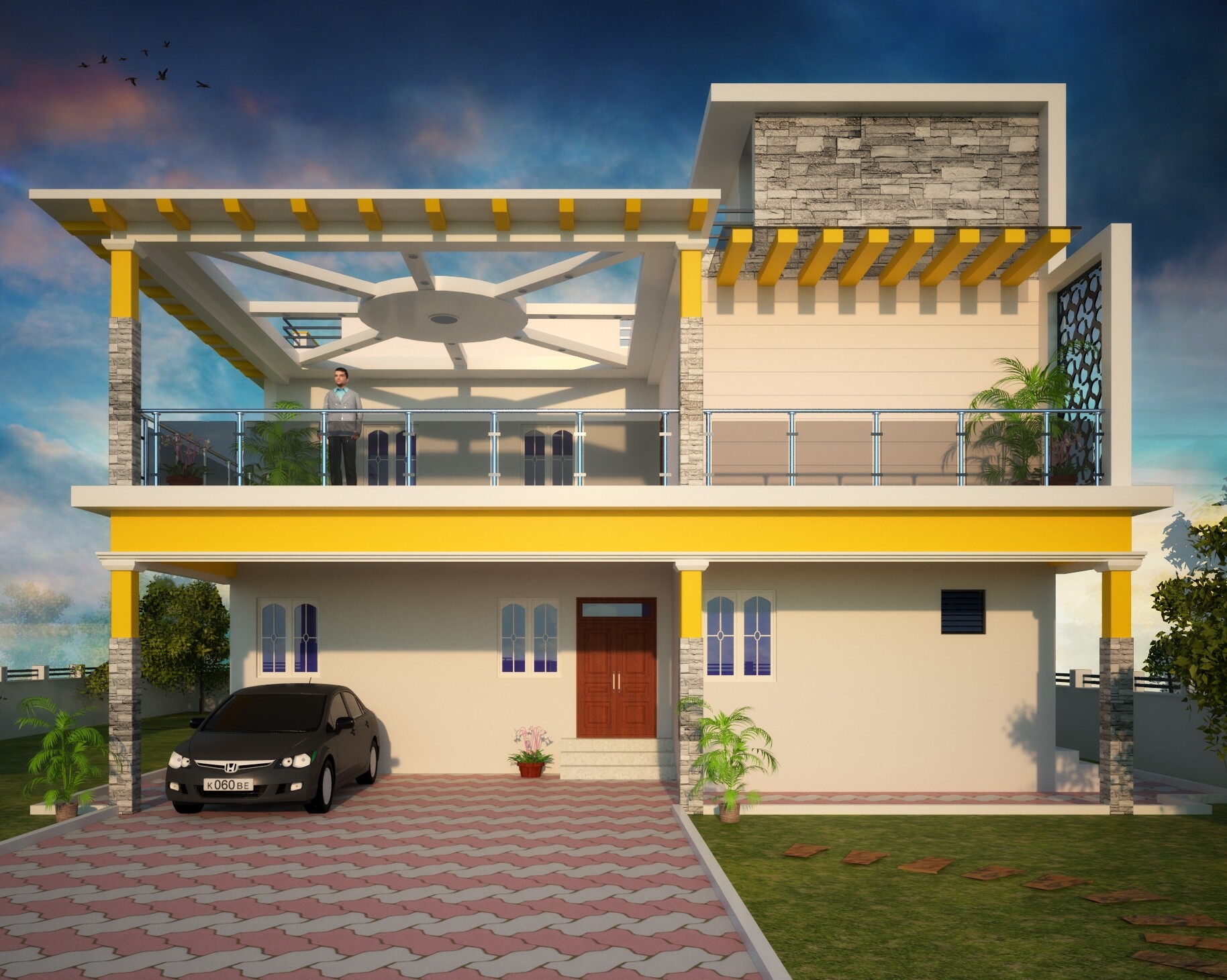 ArtStation - Residential Building - Elevation