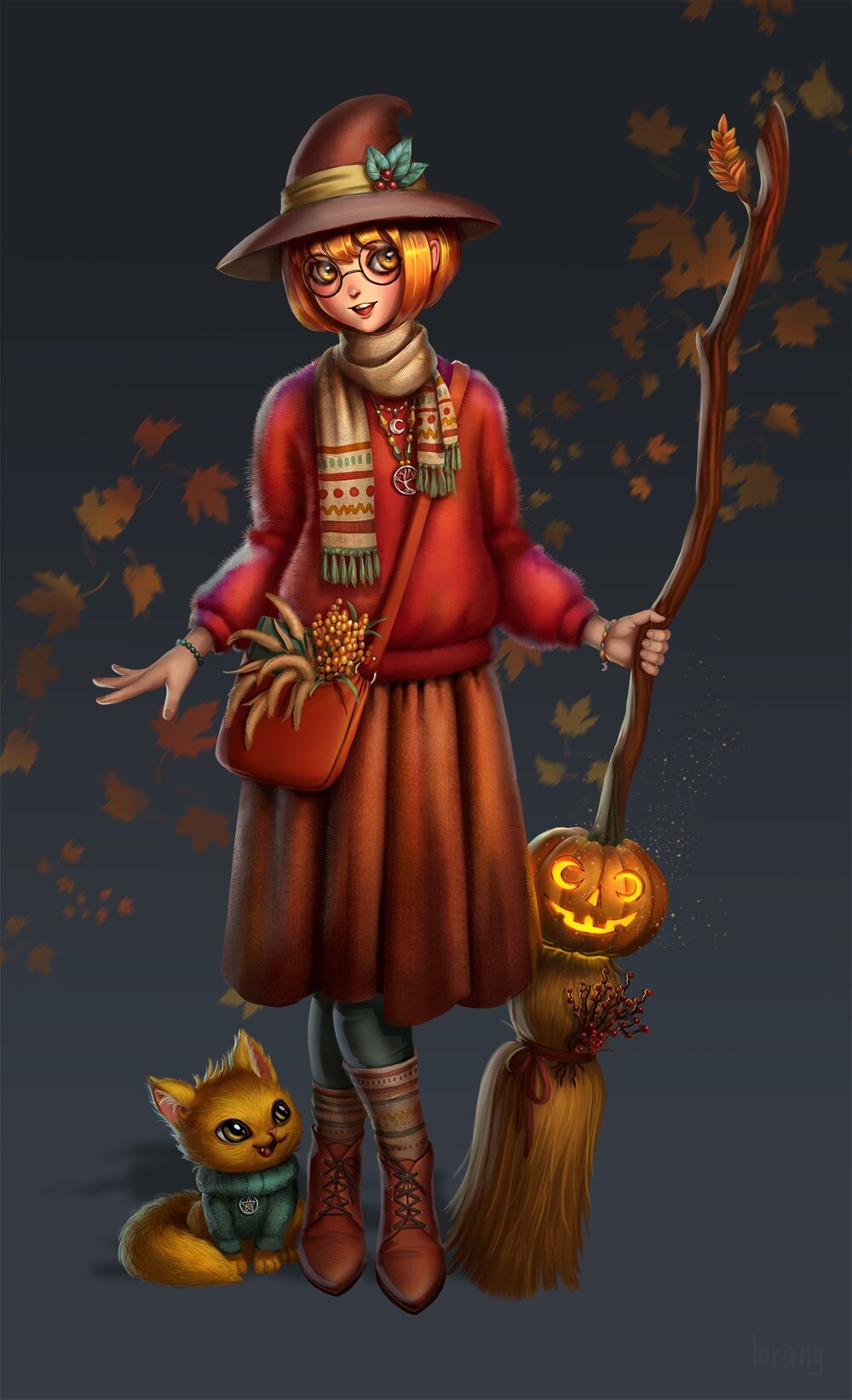 ArtStation - Autumn witch