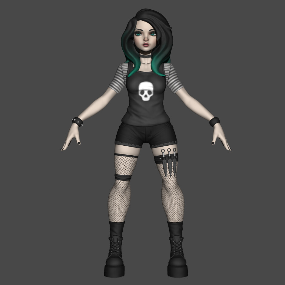 ArtStation - April - Hell College -WIP-