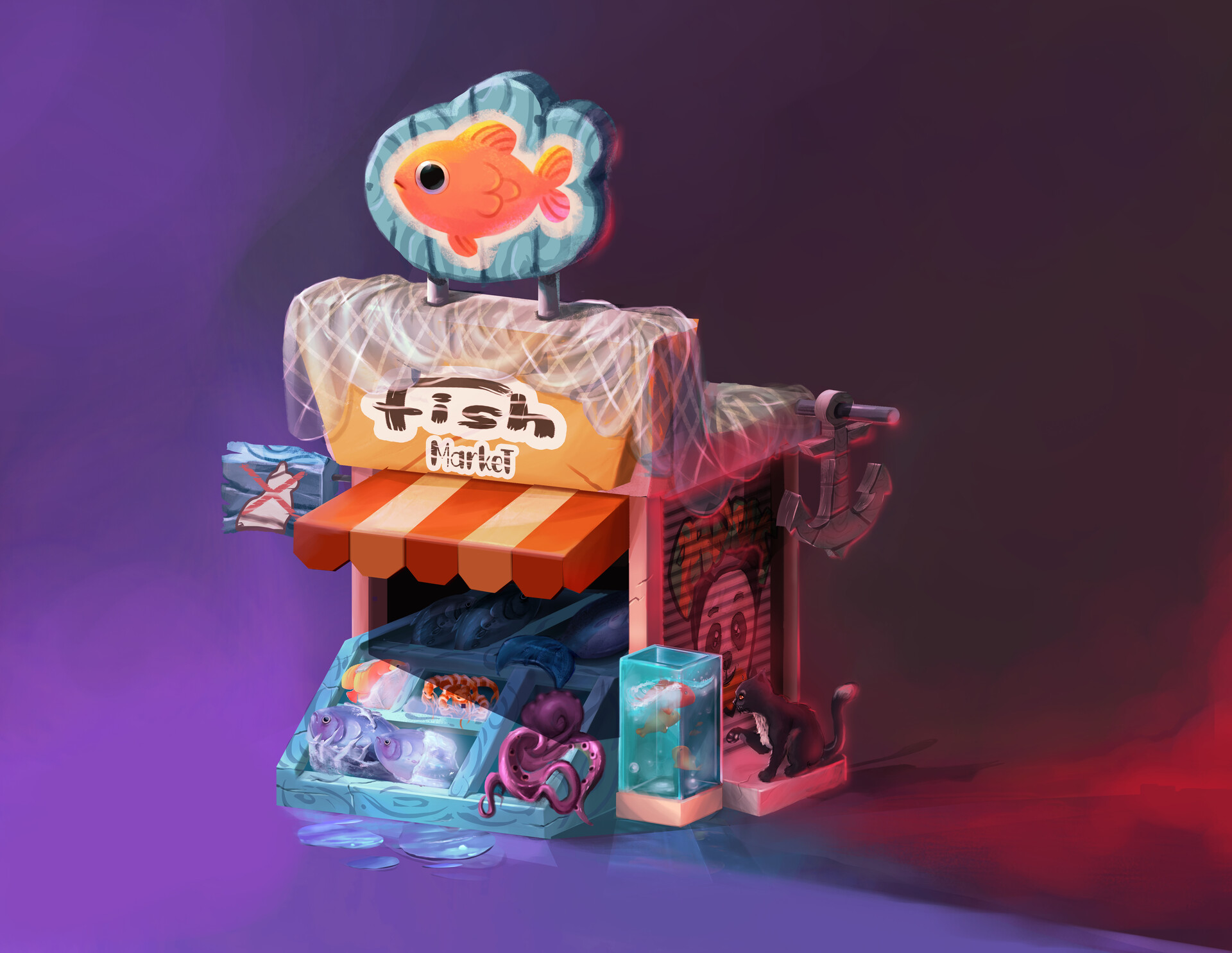 ArtStation - Fish Market
