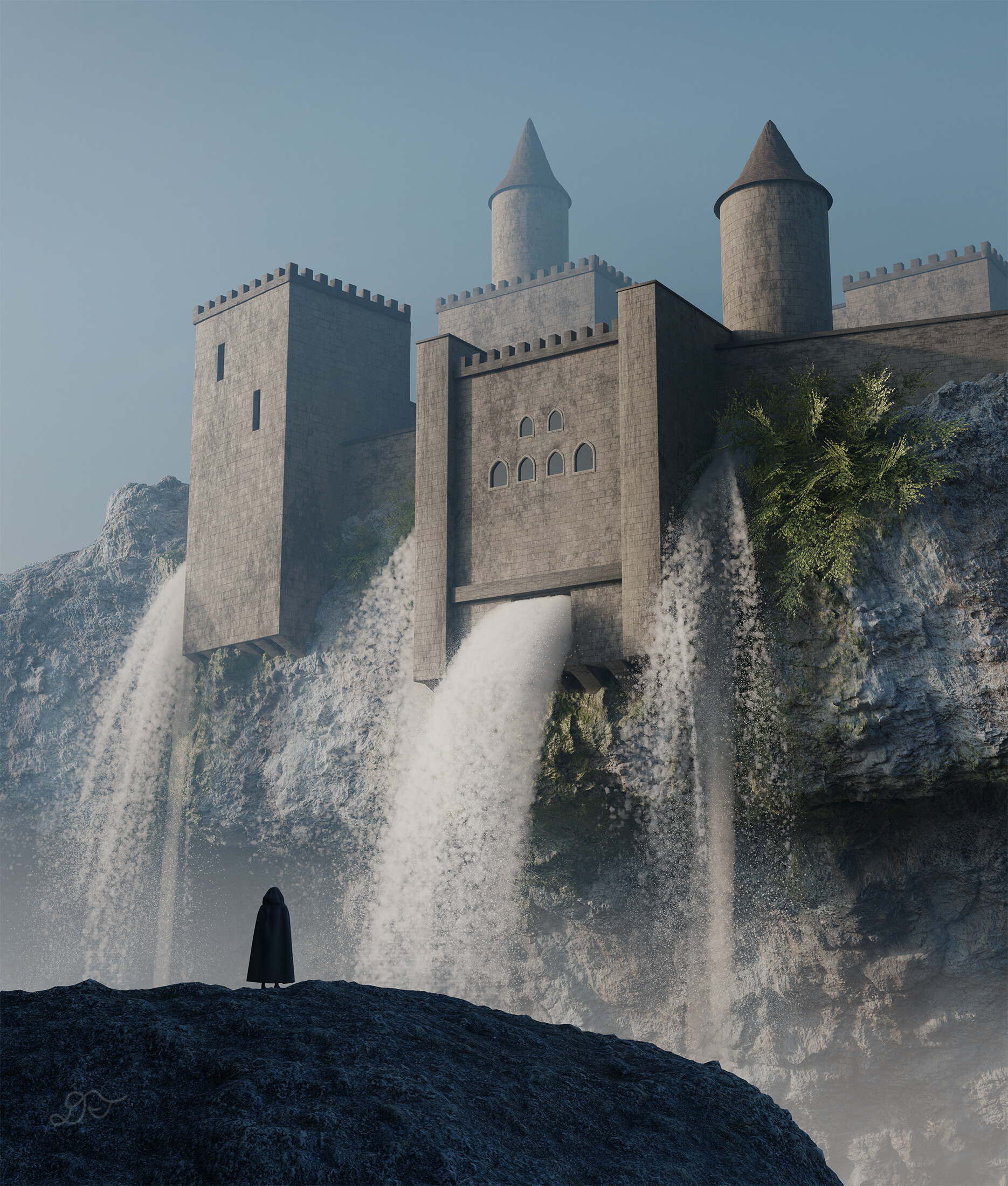 ArtStation - Catarractes Castle