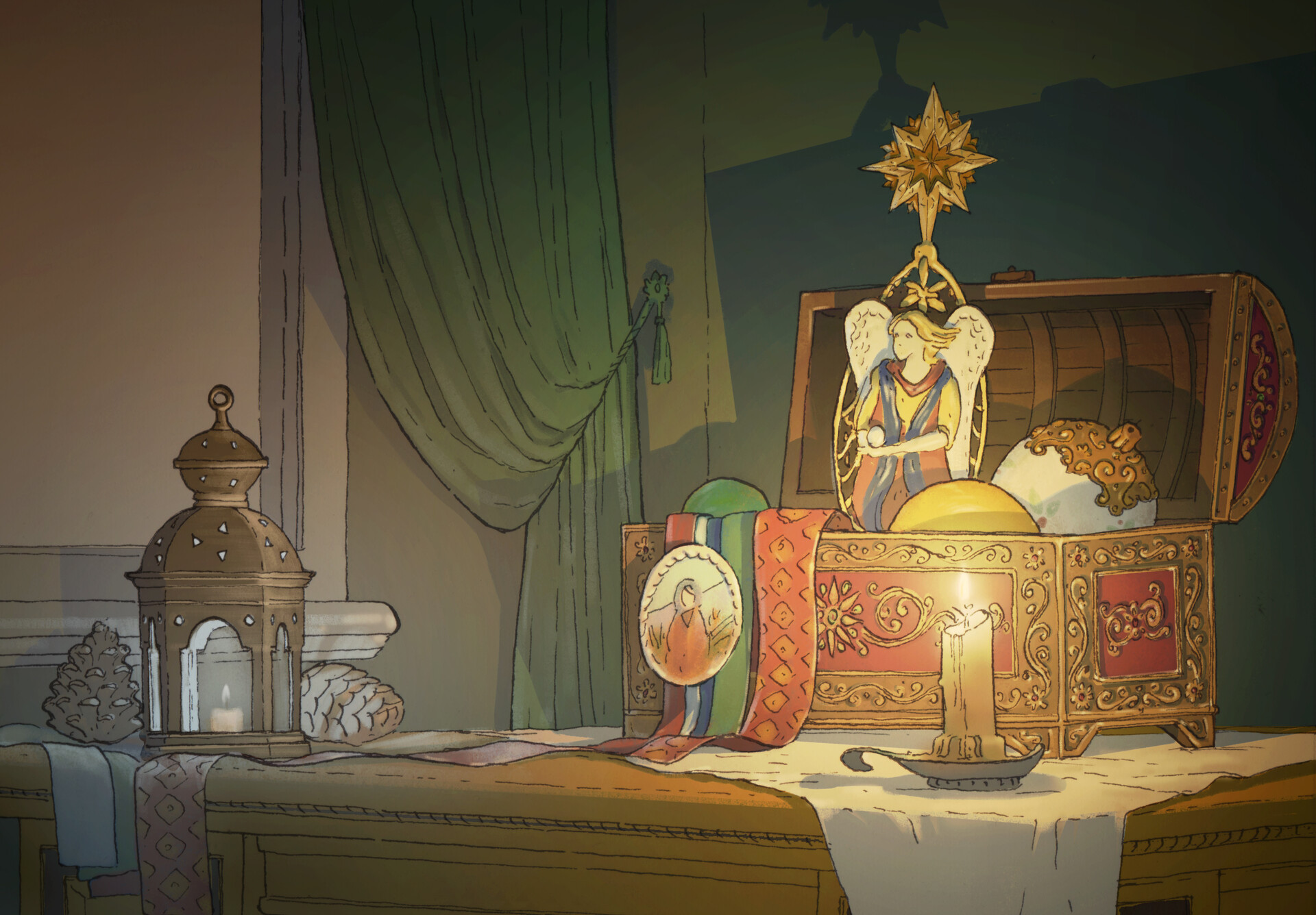 ArtStation - Christmas still life