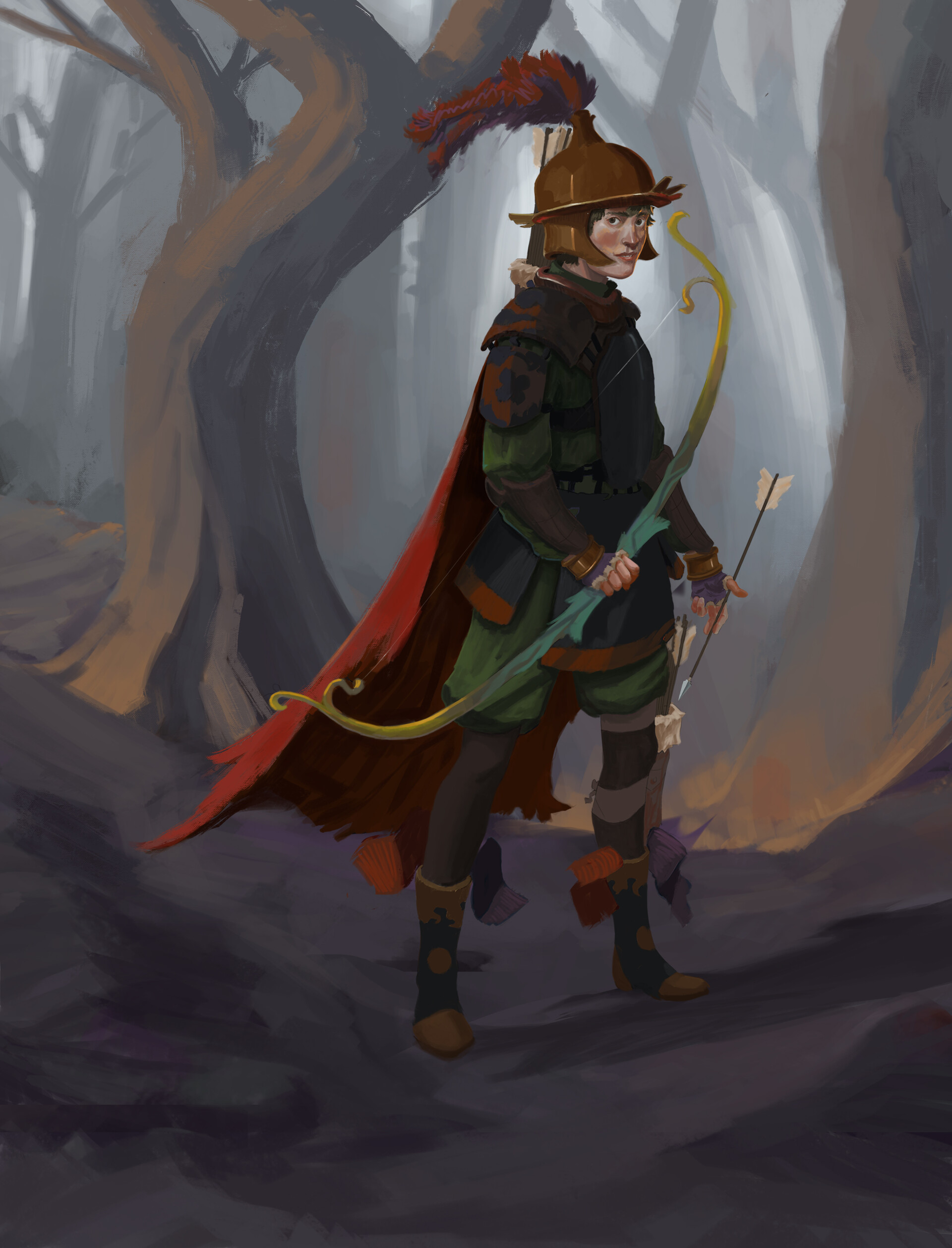 ArtStation - Lucky clumsy archer