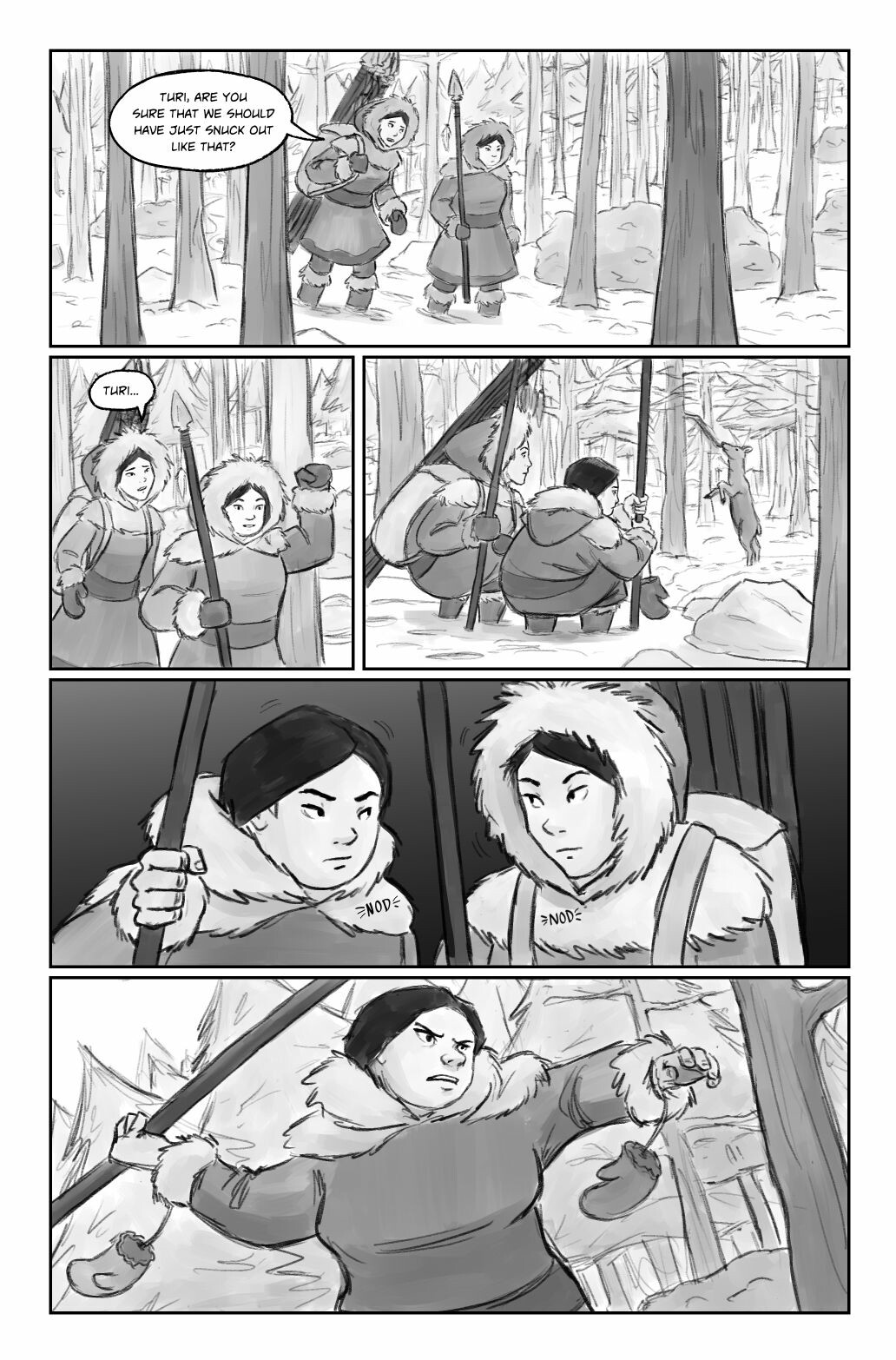 ArtStation - The Hunt (Comic - 9 Pages)
