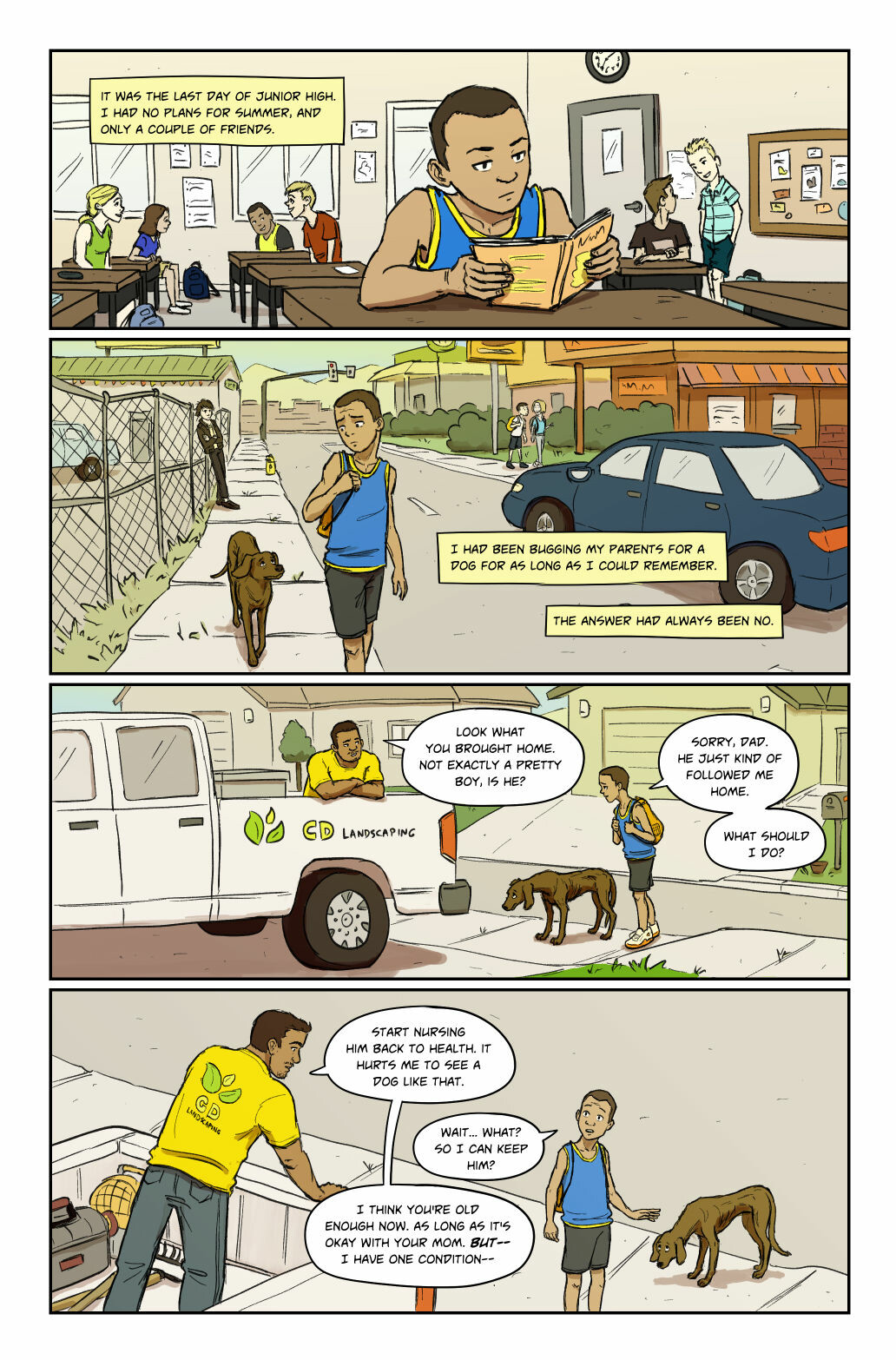 ArtStation - Summer (Comic - 2 Pages)