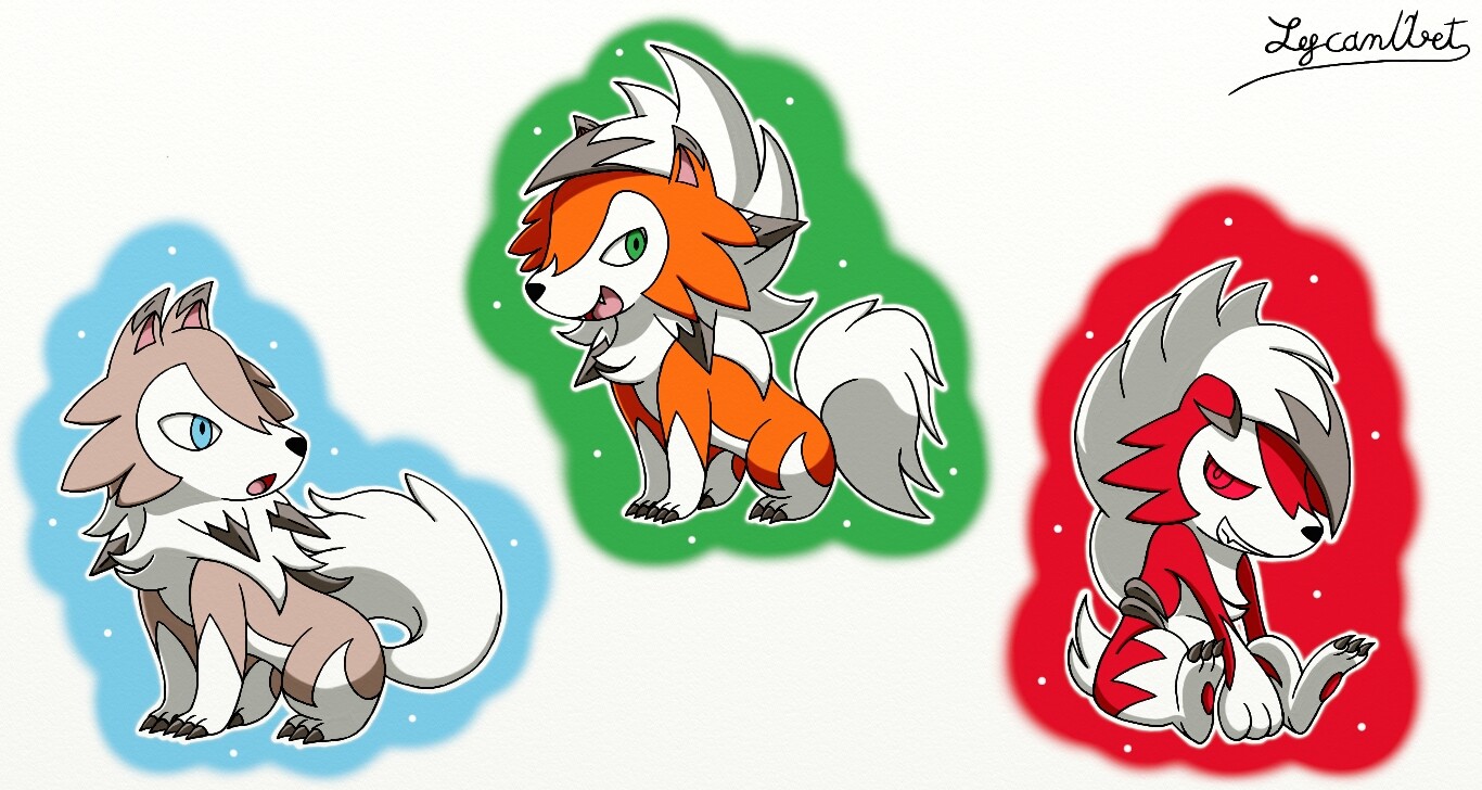 ArtStation - Chibi Lycanroc