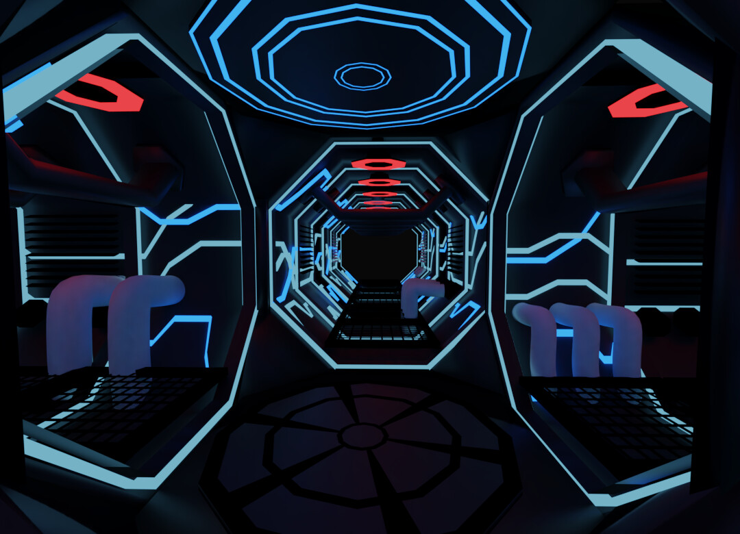 ArtStation - Alien corridor