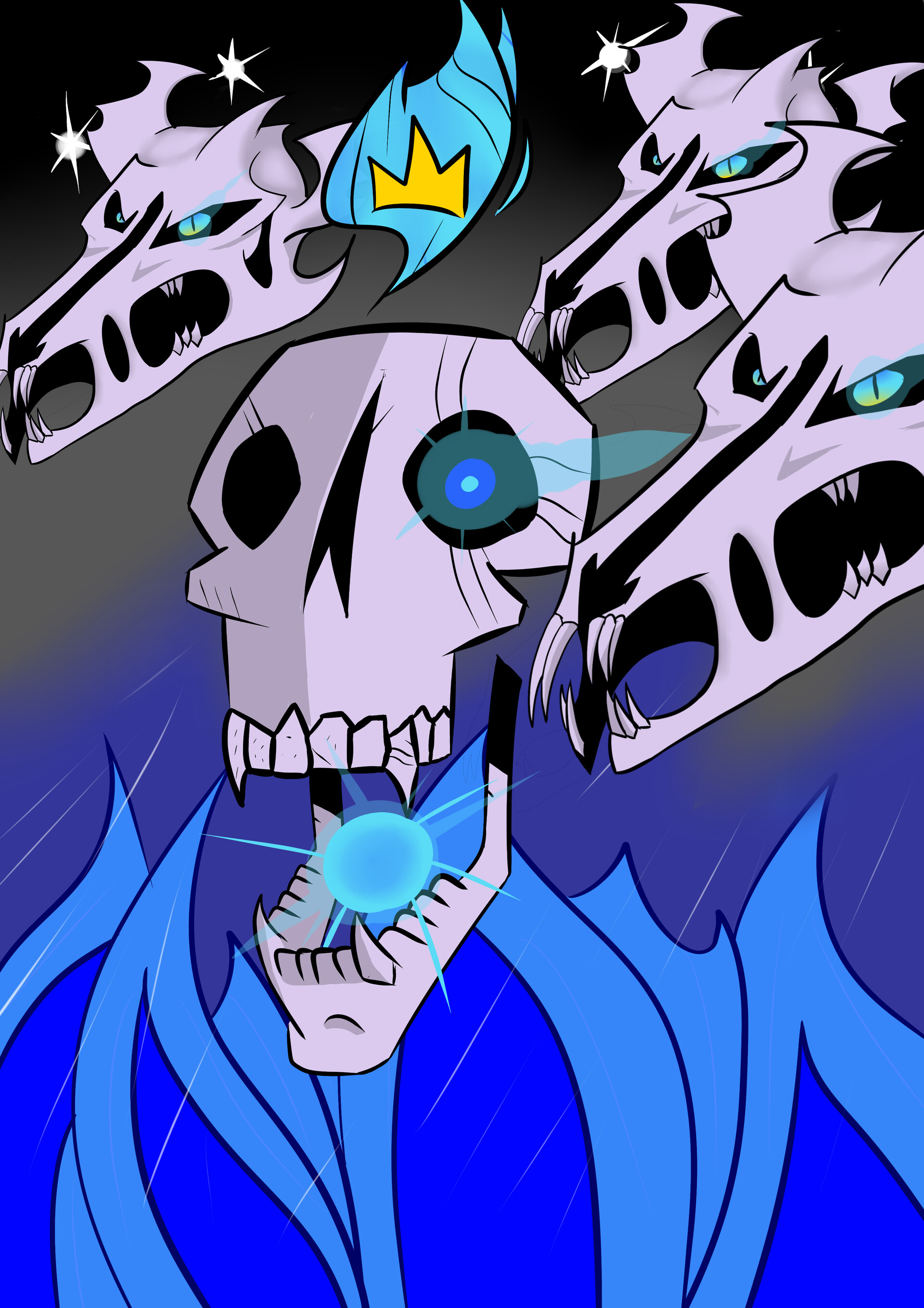 ArtStation - Sans the blaster god