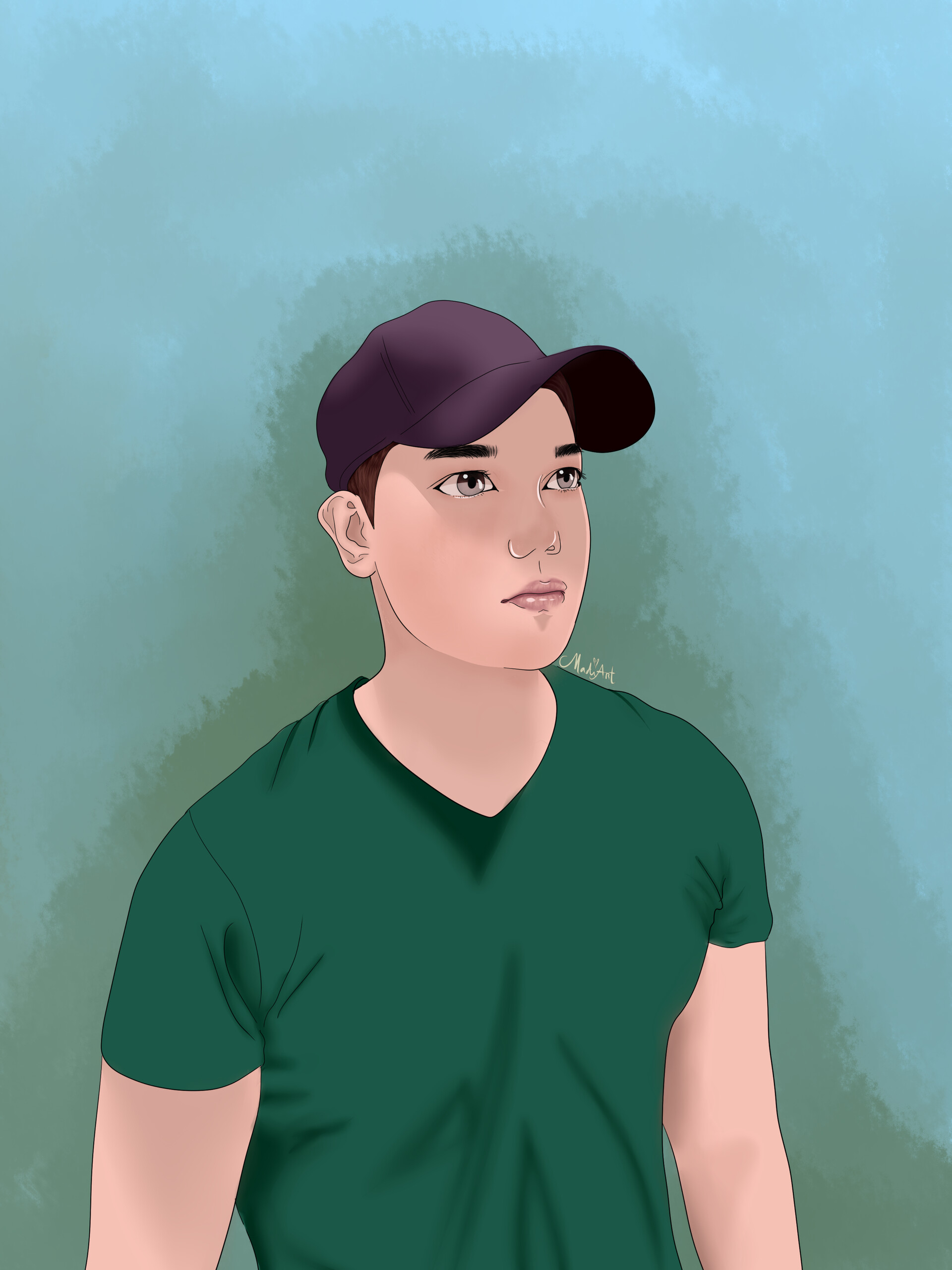 ArtStation - Semi-Realistic Anime Style - Male