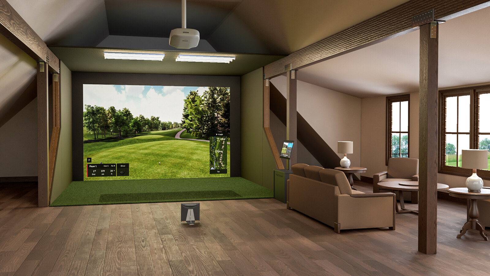 Antonio Cruz - TrackMan Indoor Simulator Hardwall