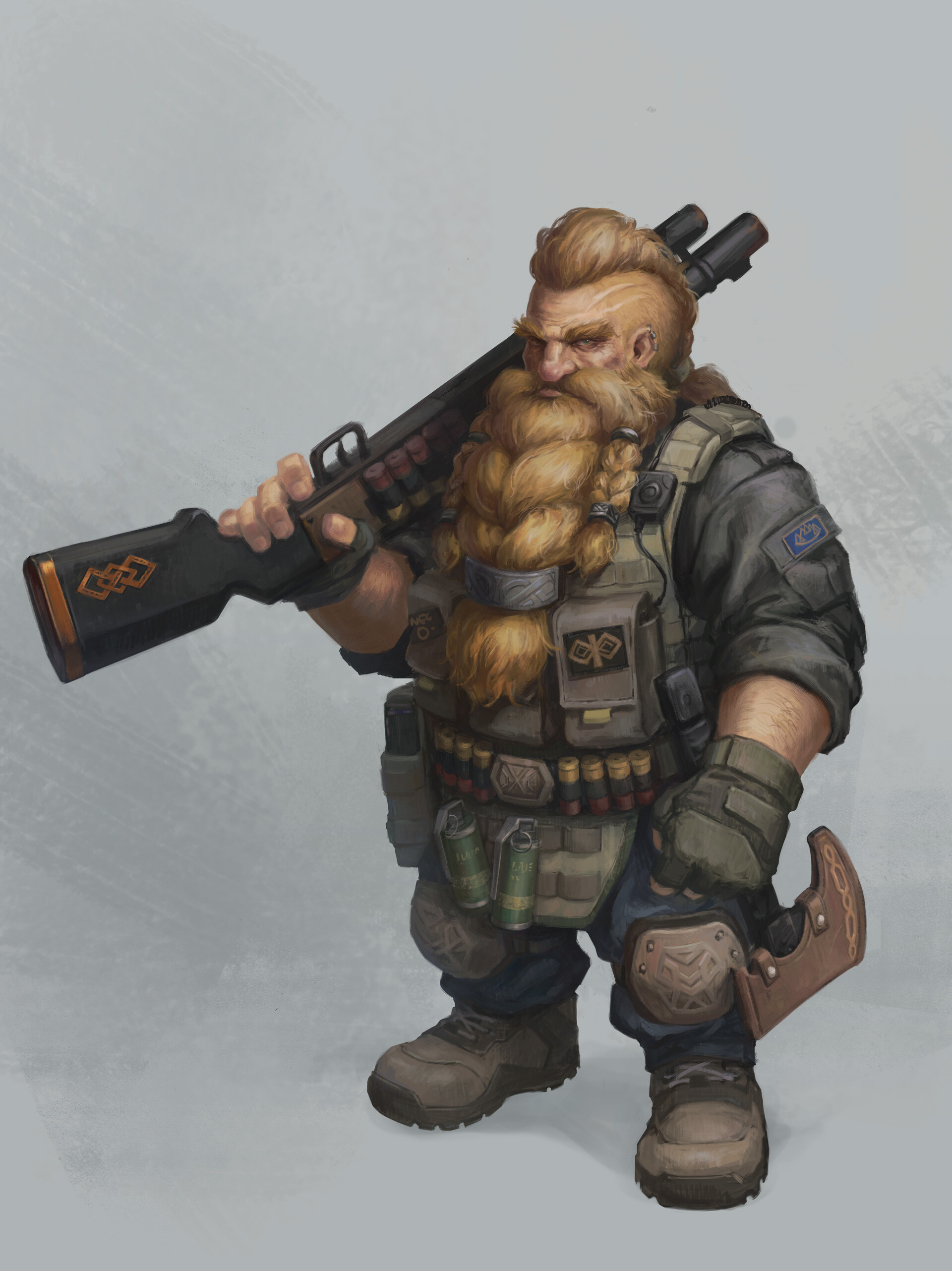 Dwarf Soldier by Sunshine Kim : r/ImaginaryDwarves