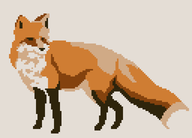 ArtStation - Red Fox, 128x92