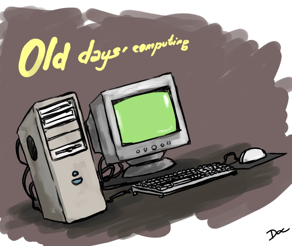 ArtStation - Old days' computing