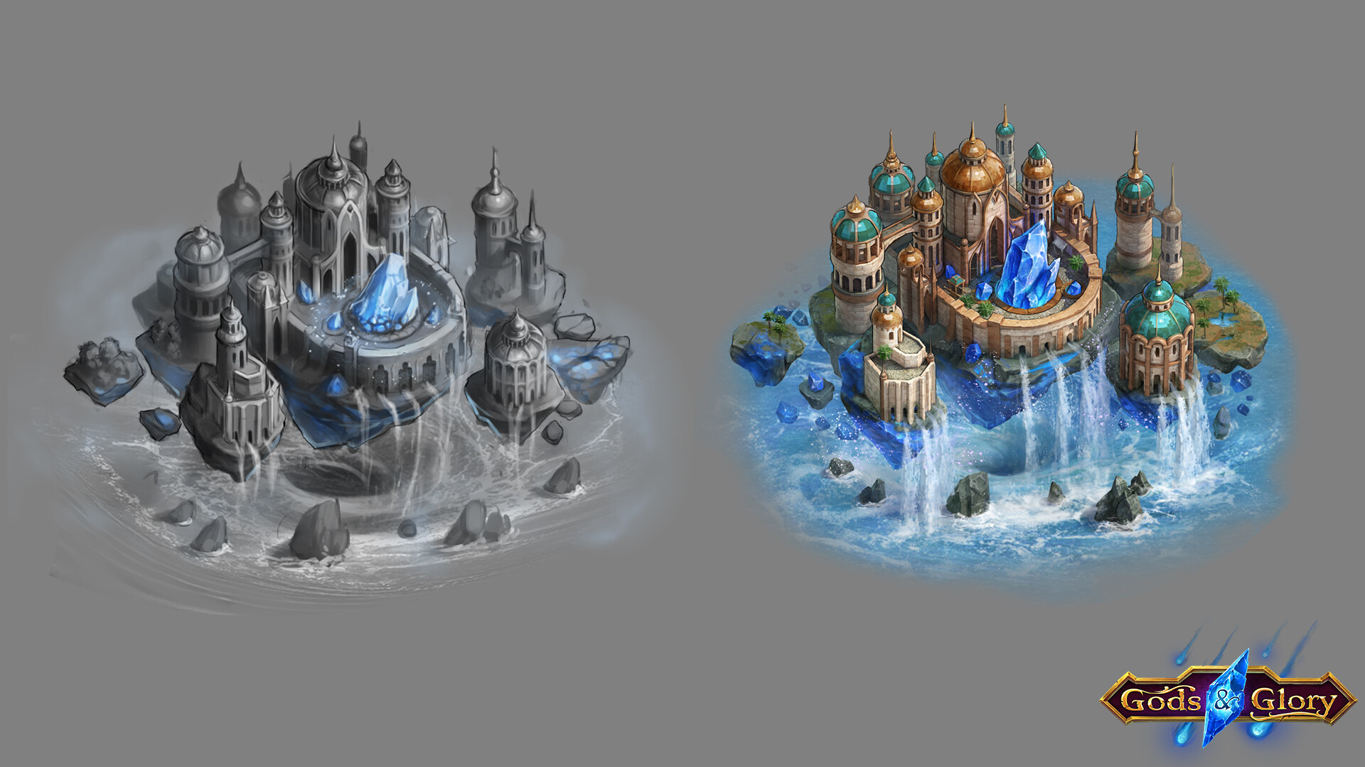 ArtStation - Some concept art and buildings for MMO RPG "Gods and Glory"