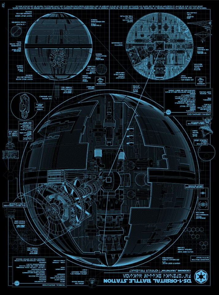 ArtStation - Death Star Blue Print