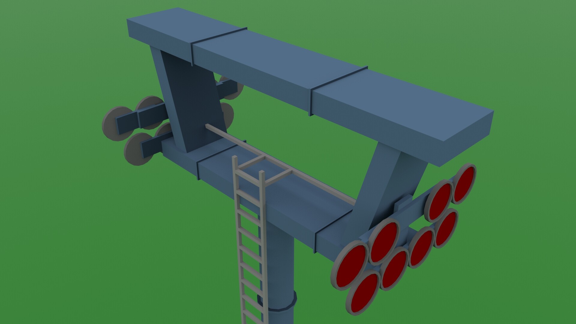 Brady Green - Low Poly Chairlift, Bike Carrier & Pylons