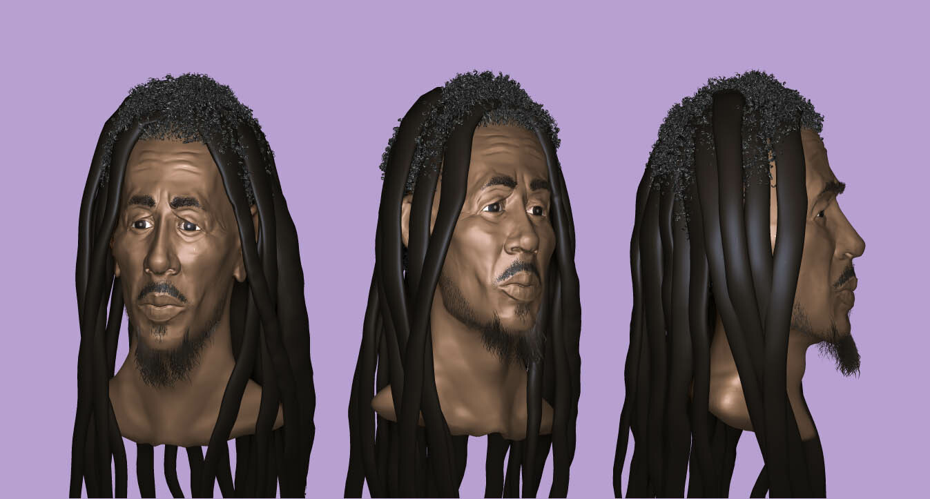 Ivaylo Rosenov - Bob Marley head study