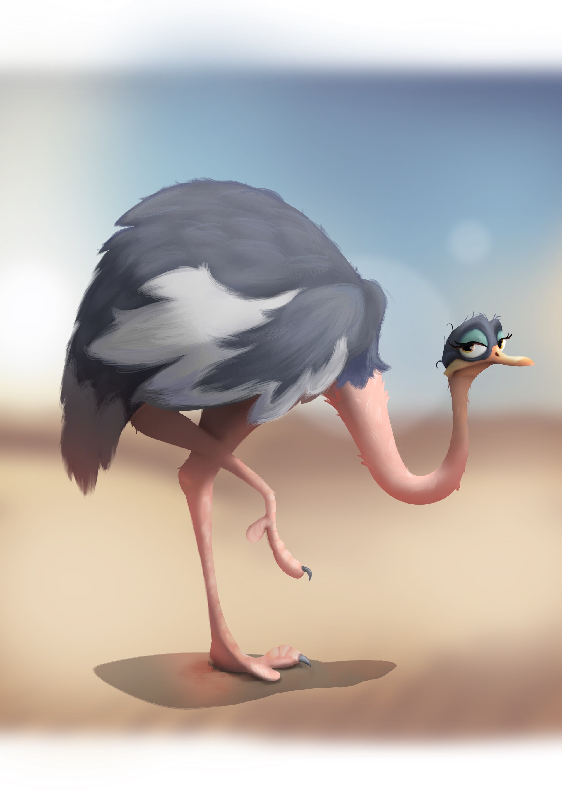 ArtStation - Ostrich