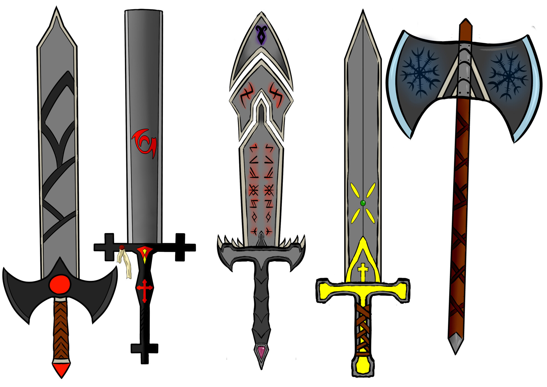 ArtStation - Sword (cartoon training)