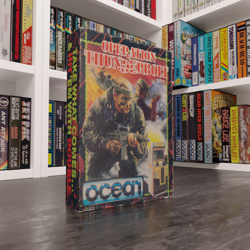 ArtStation - Low Poly 1980's Game Box